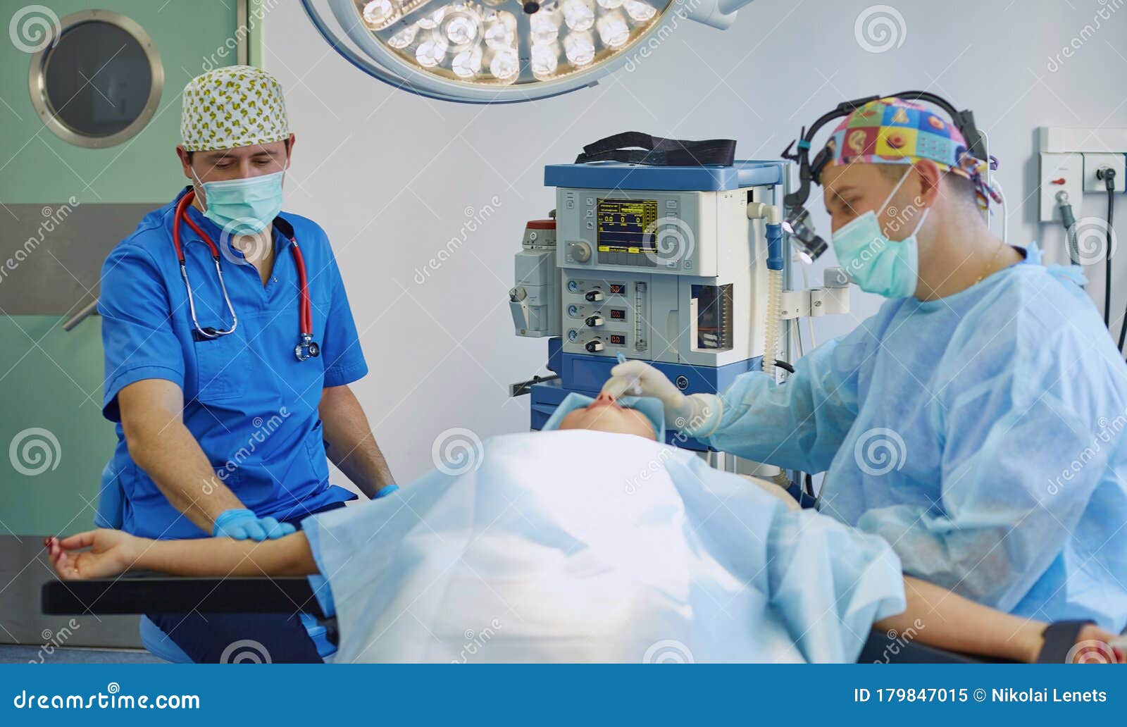 Several Doctors Surrounding Patient on Operation Table during Their ...