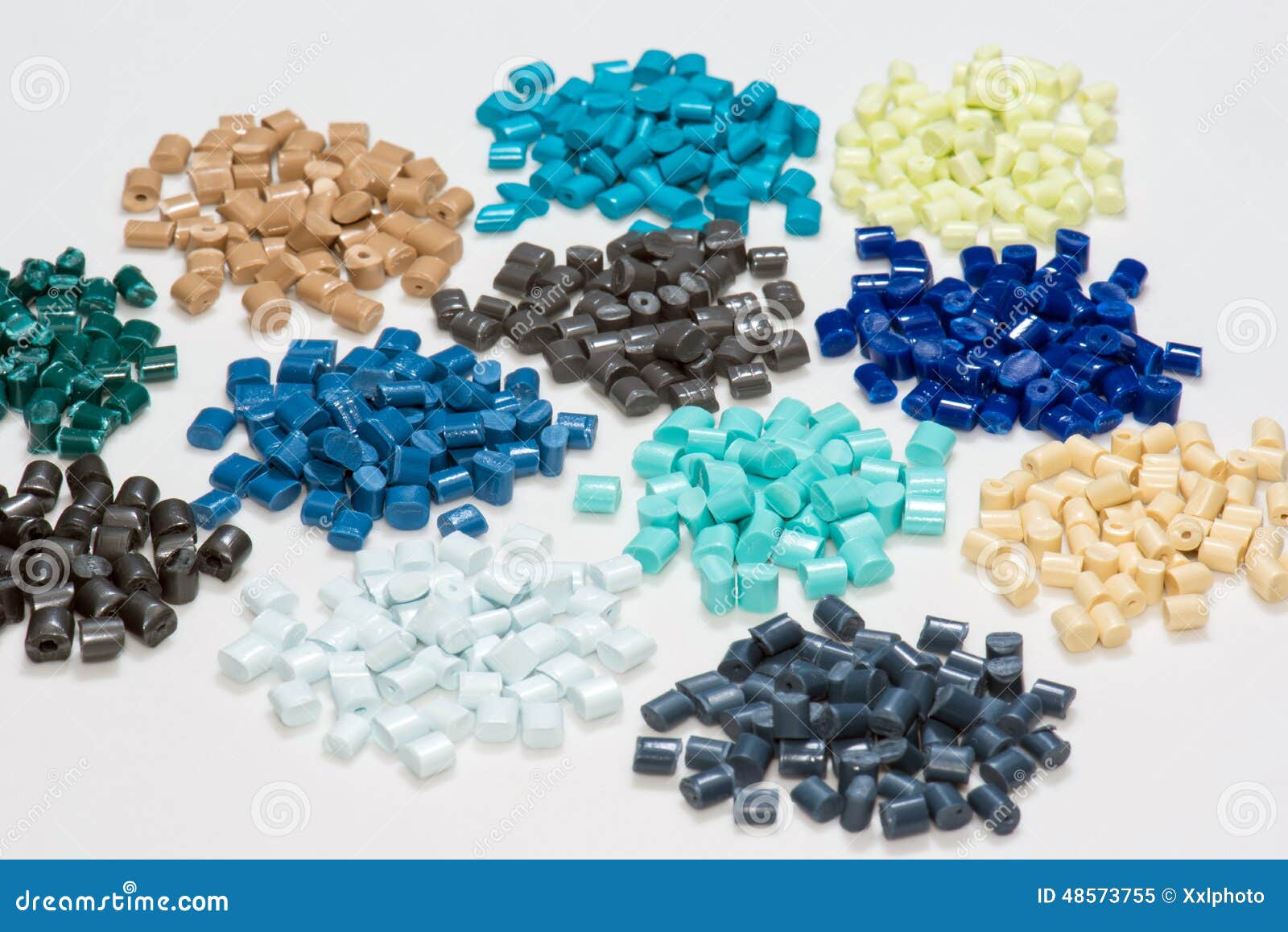 Several Dyed Polymer Resins Stock Image - Image of pellets, colorful ...