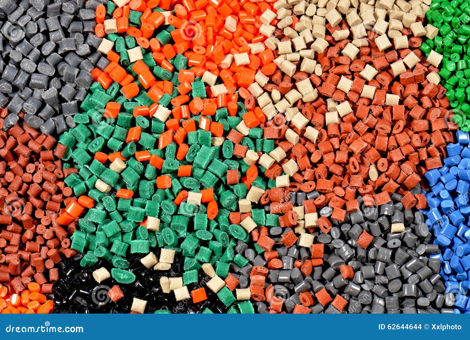 Several dyed polymers stock photo. Image of dyed, mixed - 62644644