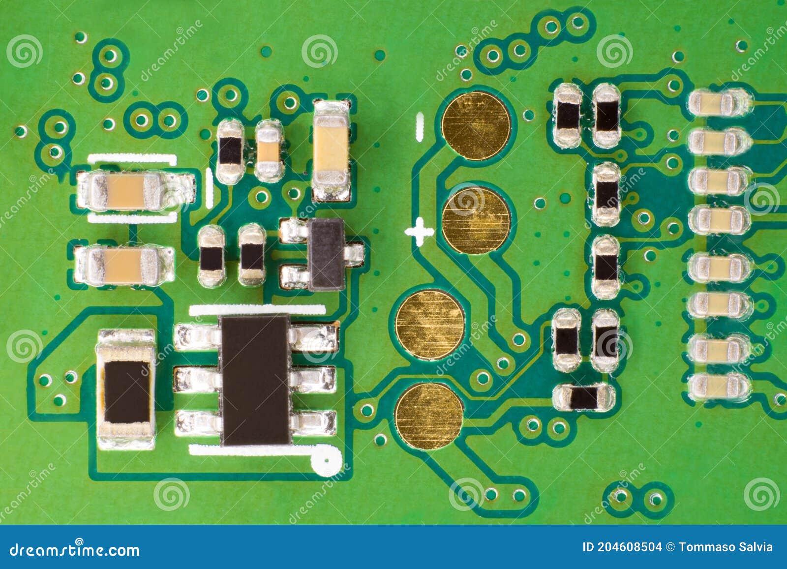 Several Electrical Components Interconnected with the Buses. Stock ...