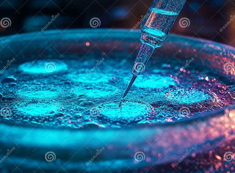 Several Embryonic Stem Cells are Undergoing Nuclear Transfer Stock ...