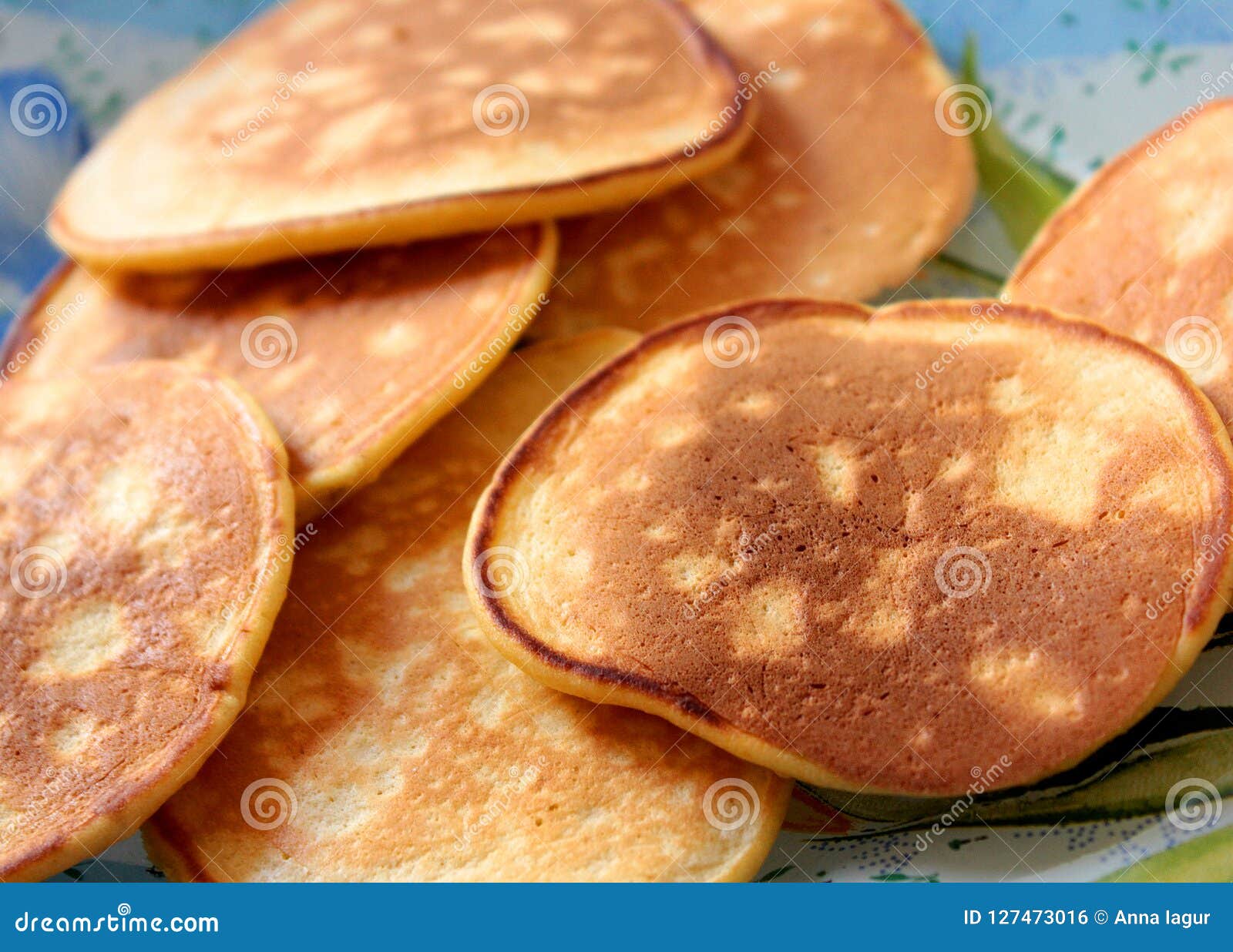 Several Excellent Appetizing Crispy Pancakes Stock Photo - Image of ...