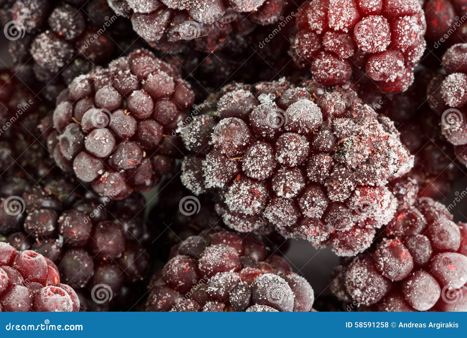 Several Frozen Blackberries Stock Photo - Image of ingredient, pile ...