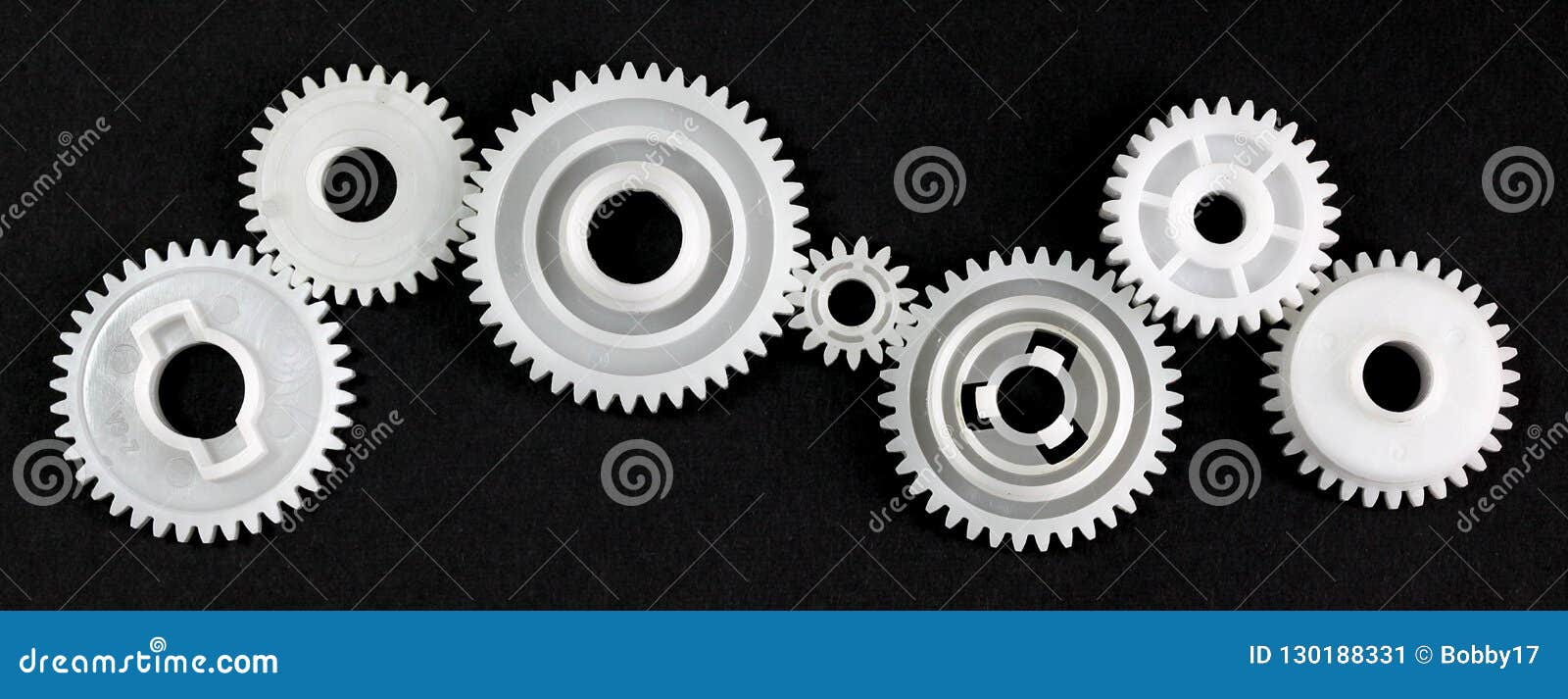 Several Gears that are in Connection Stock Image - Image of classic ...