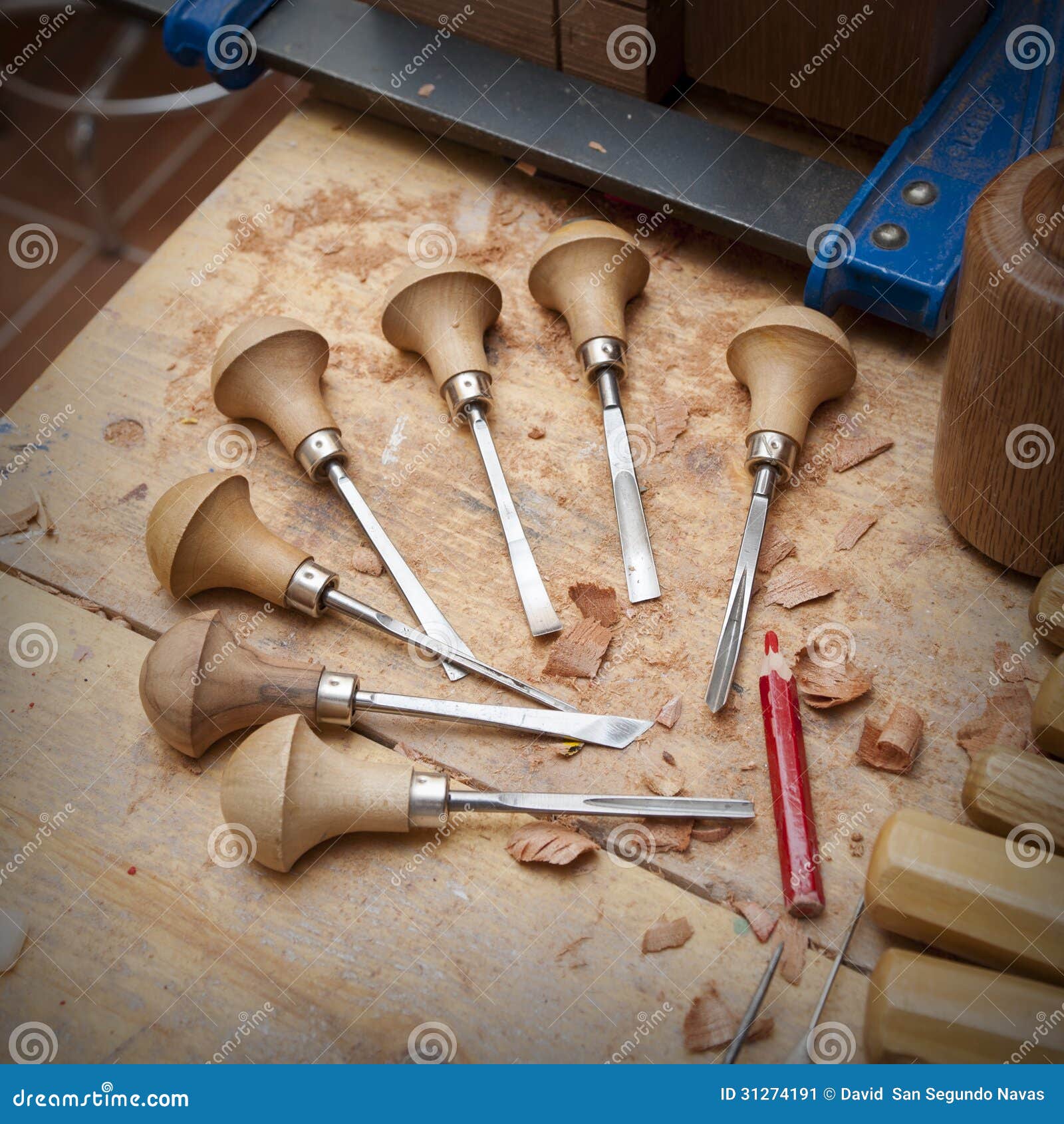 Several gouges stock image. Image of gouge, carpentry - 31274191