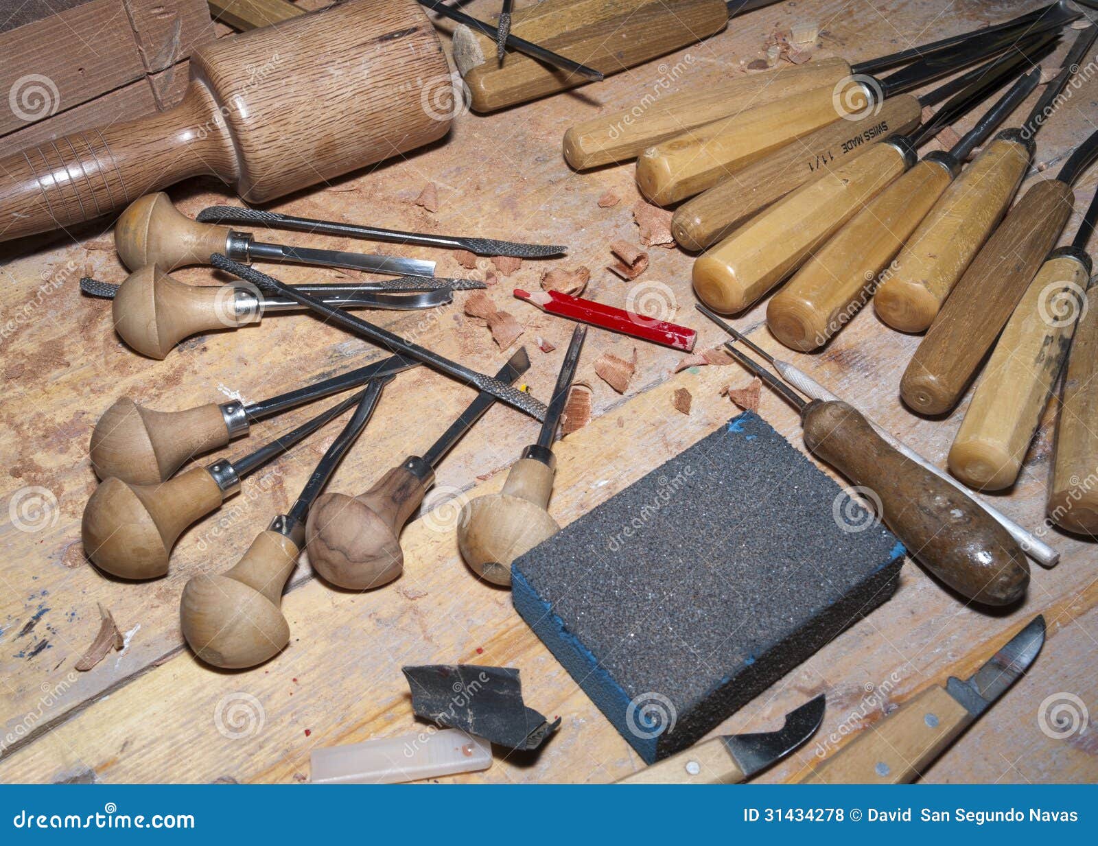 Several gouges stock photo. Image of carpenter, material - 31434278