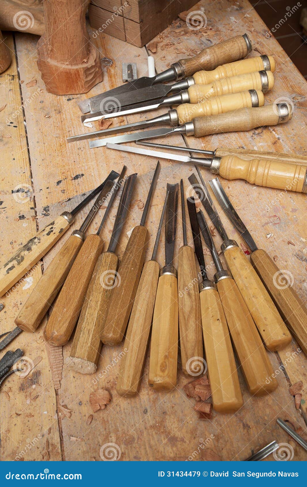 Several gouges stock image. Image of gouges, manual, sawdust - 31434479