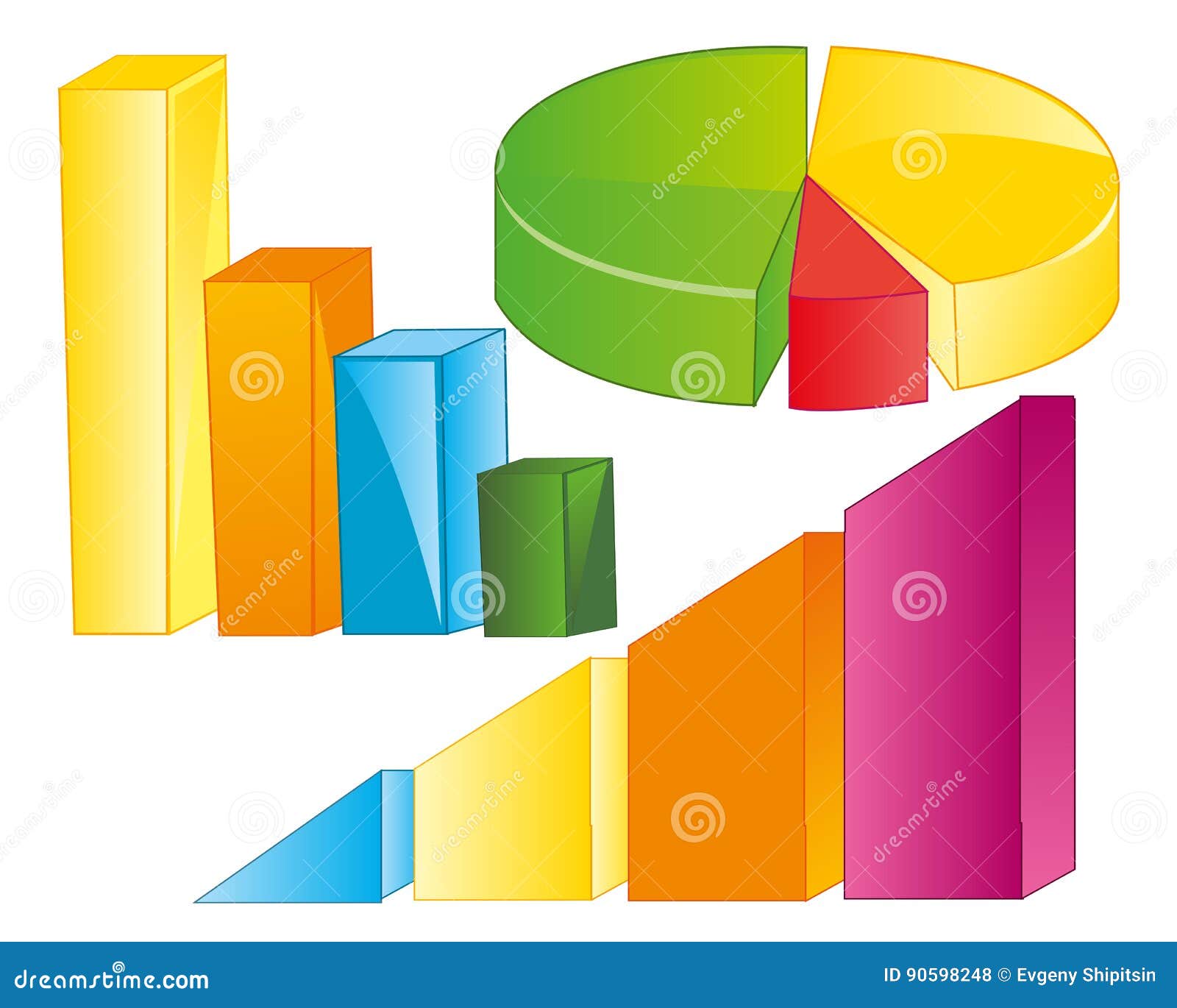 Several Graphs Growing Stock Illustrations – 3 Several Graphs Growing ...