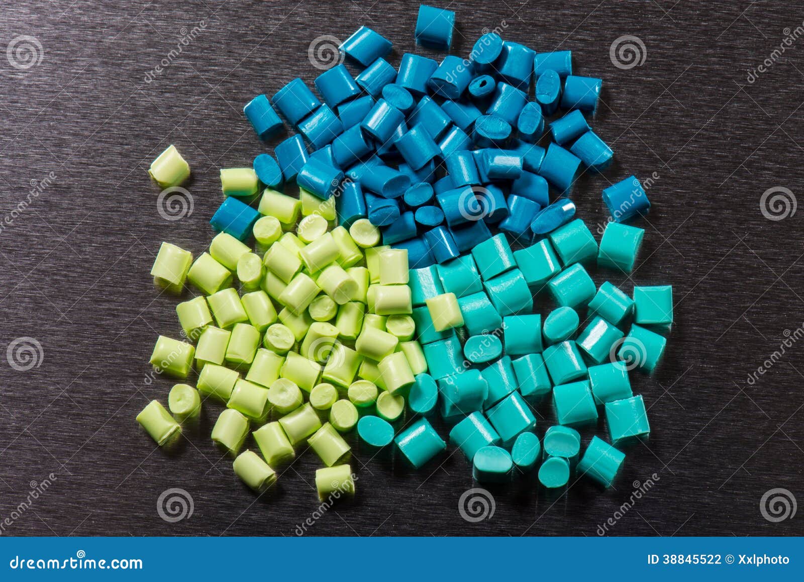 Several Green Dyed Polymer Resins Stock Photo - Image of chemical ...