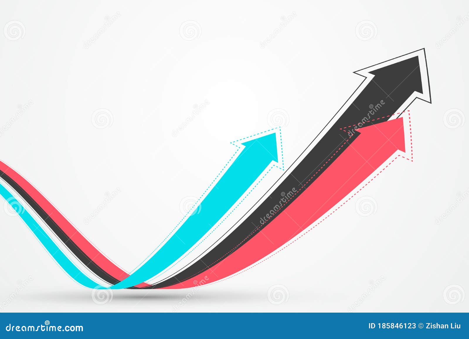 Several Interlaced Extended Arrows Symbolize the Moral of Growth and ...