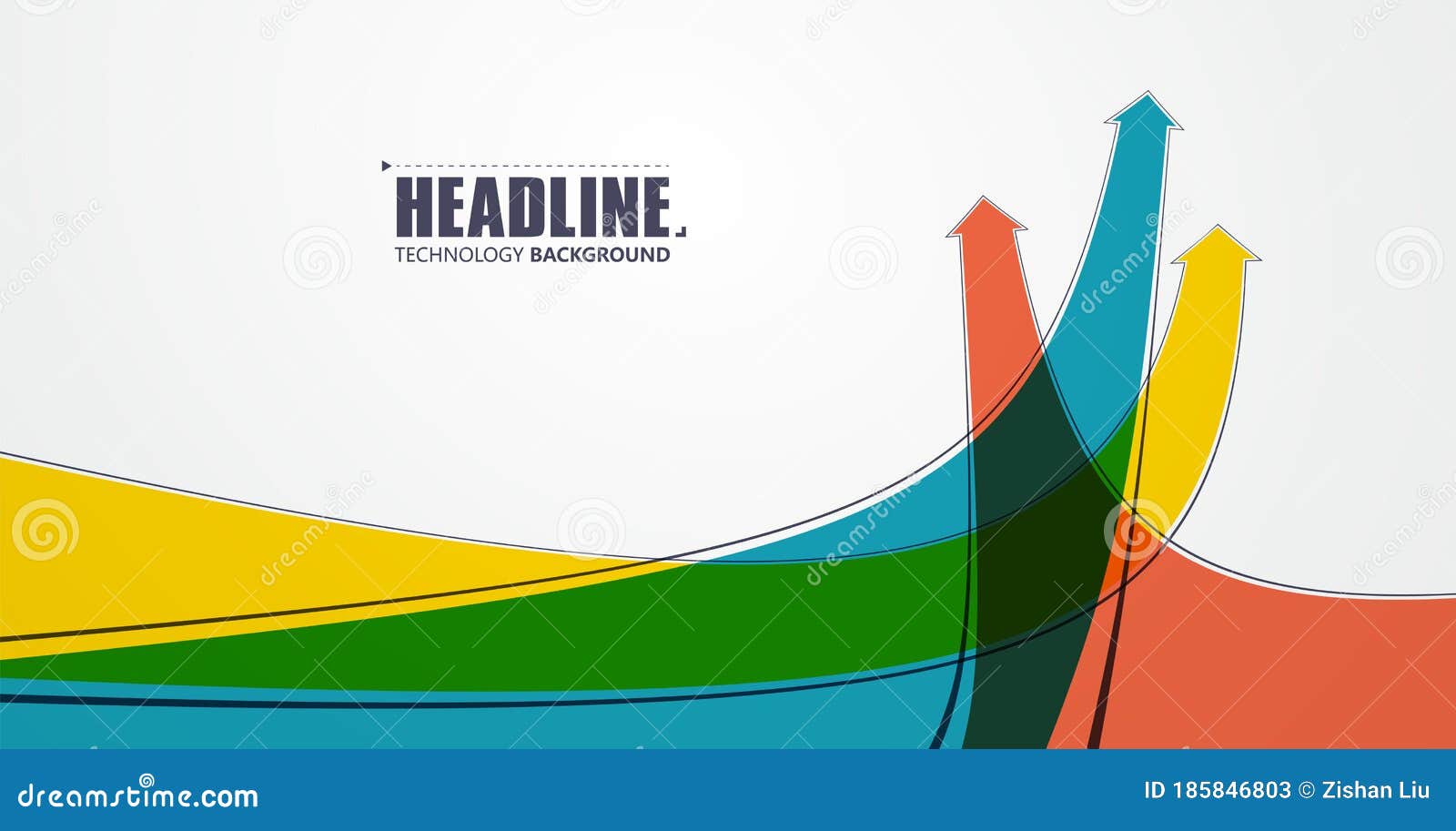 Several Interlaced Extended Arrows Symbolize the Moral of Growth and ...