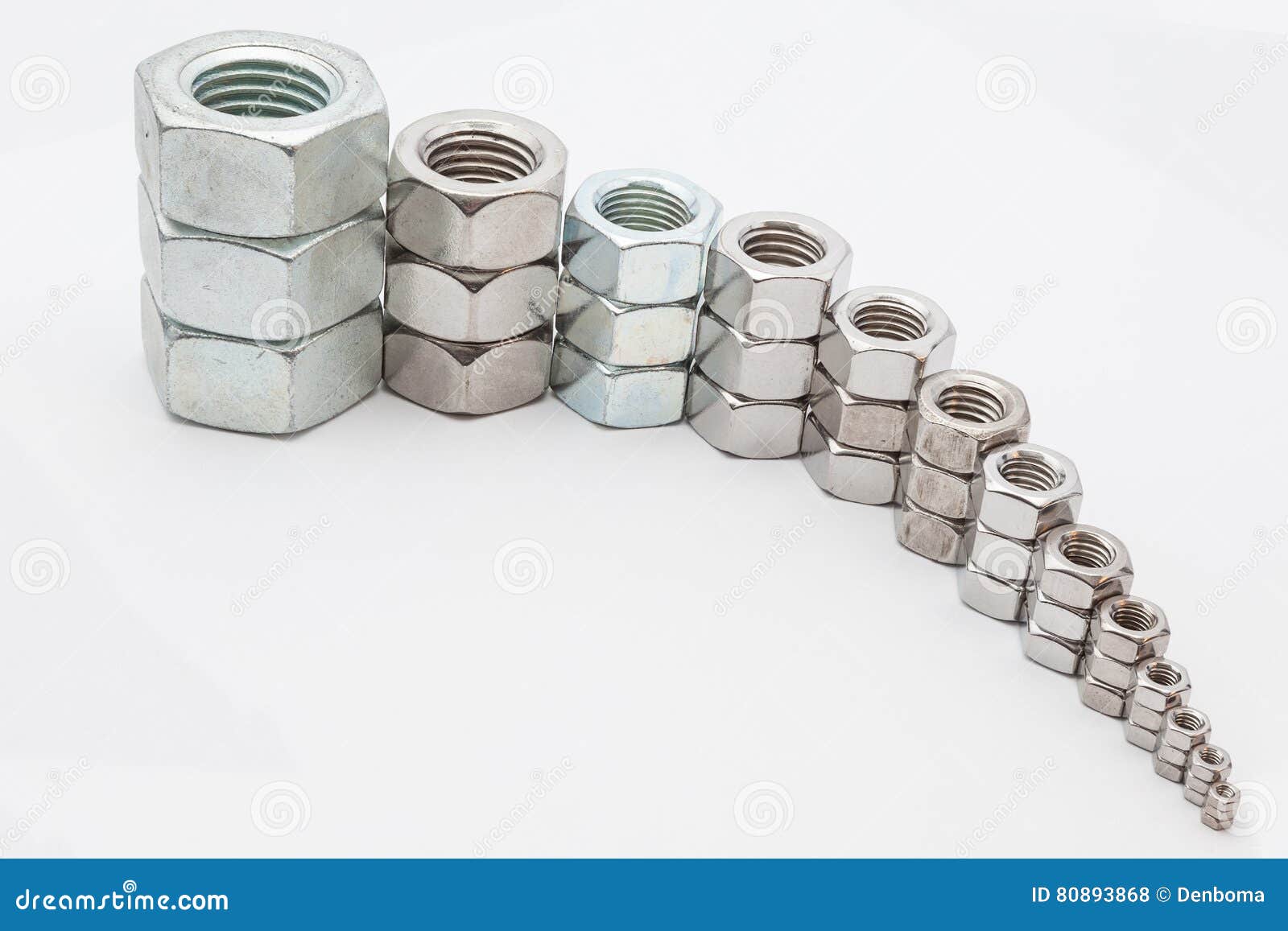 Several iron bolts stock photo. Image of silver, iron - 80893868