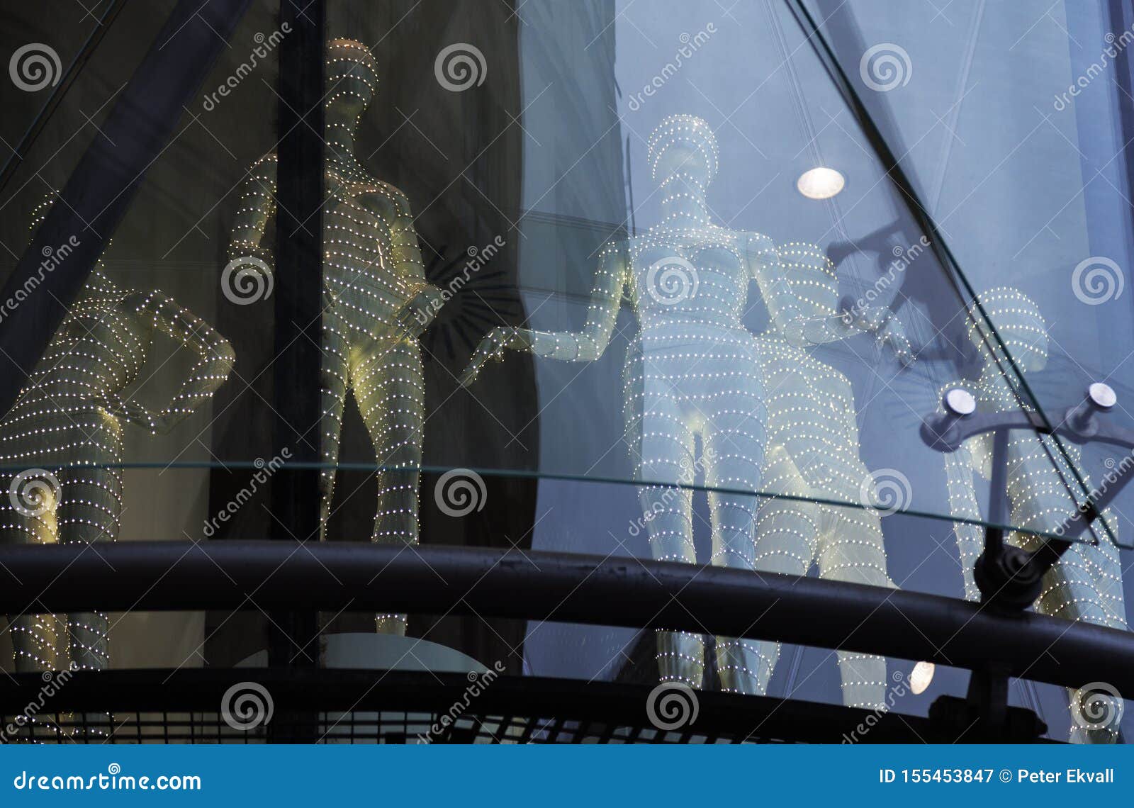 Several Mannequins that Light Up Stock Image - Image of figure, models ...