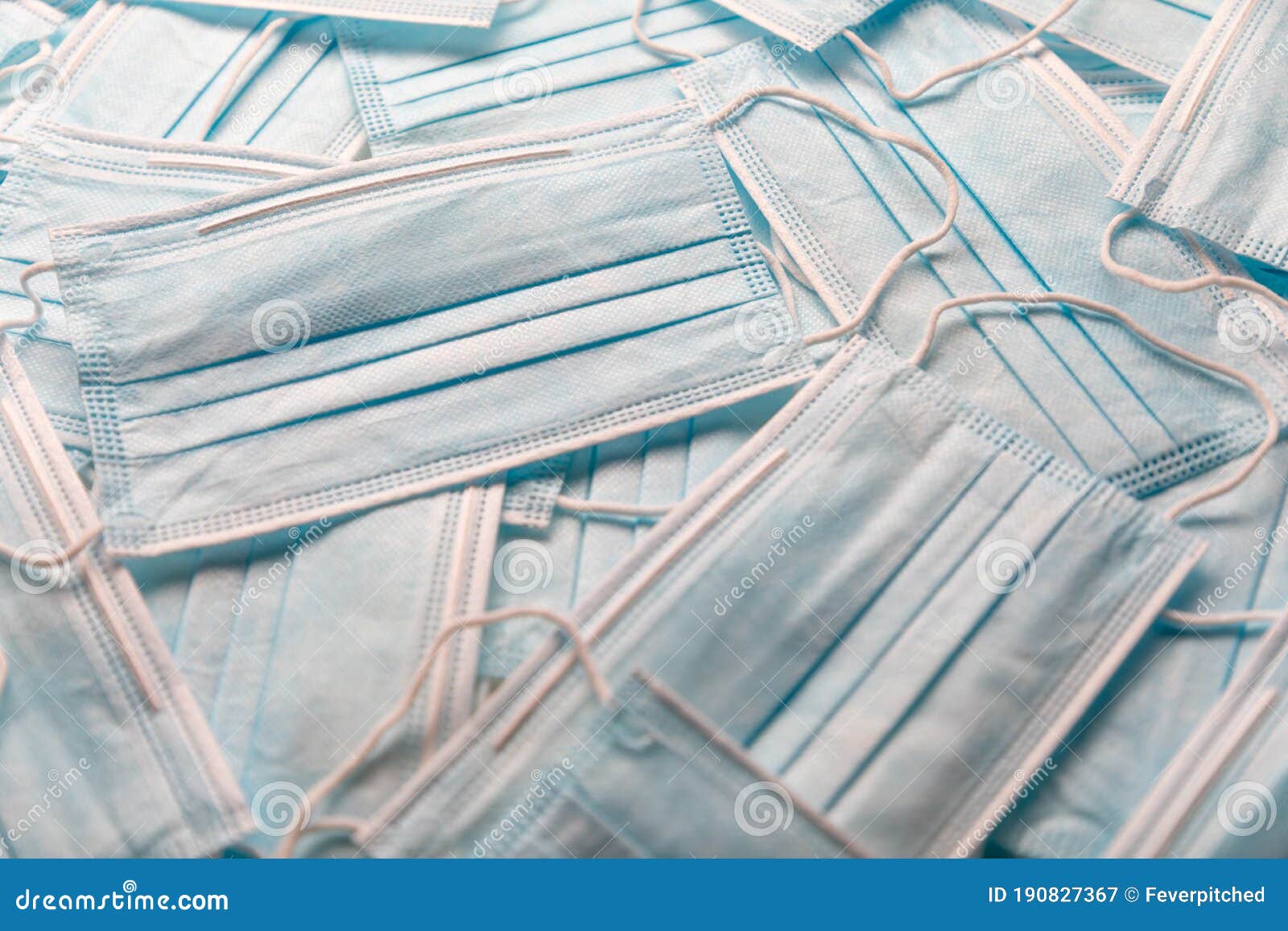 Several Medical Face Masks Randomly Resting Stock Image - Image of ...