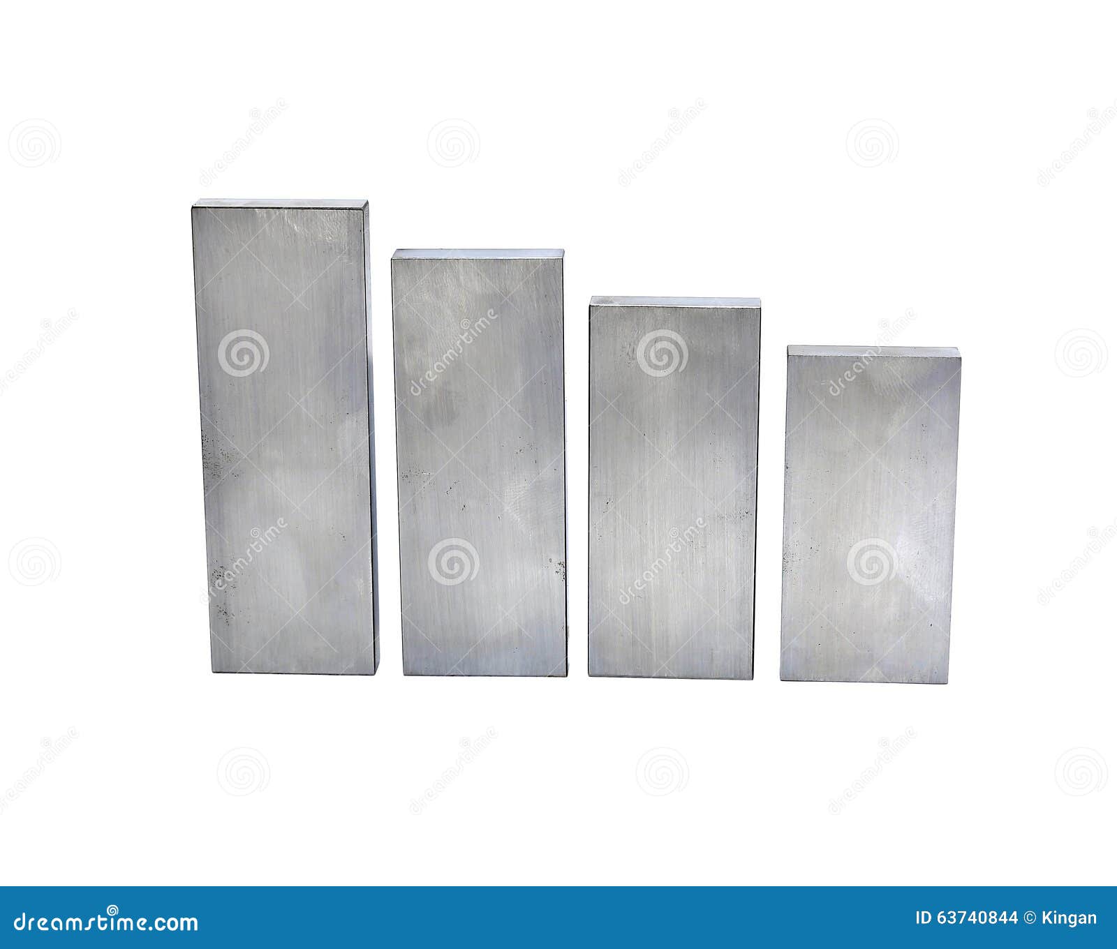 Several Metal Bars Isolated Stock Photo - Image of blocks, products ...