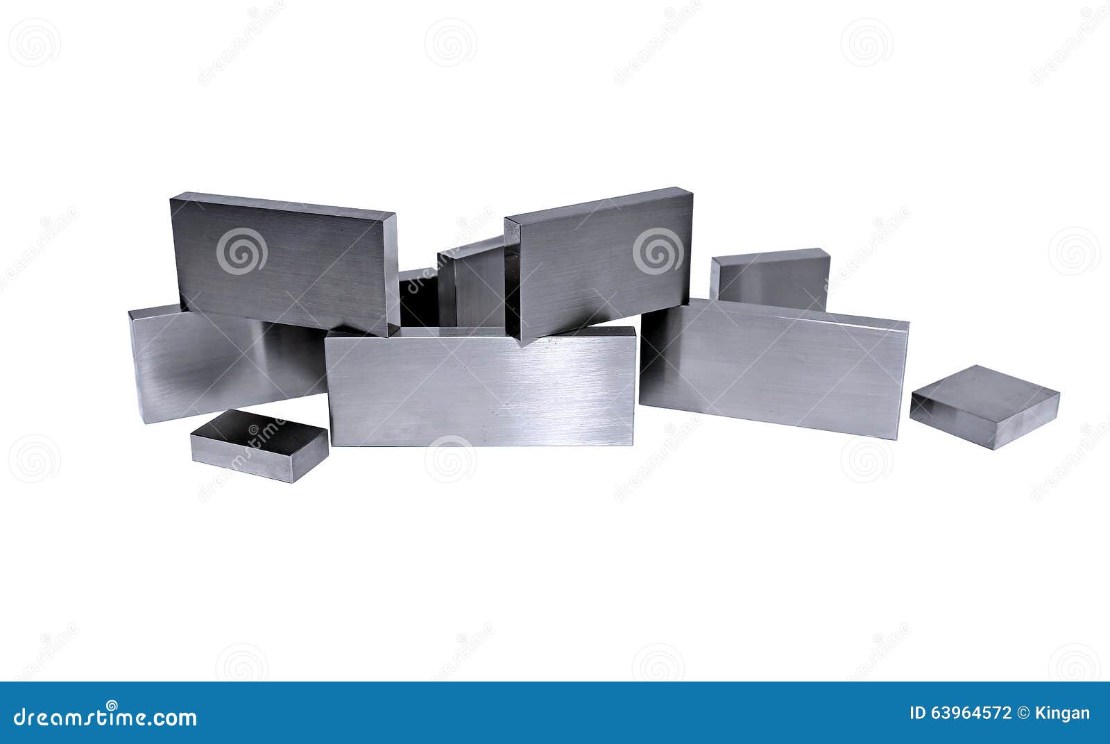 Several Metal Bars Isolated Stock Illustration - Illustration of ...