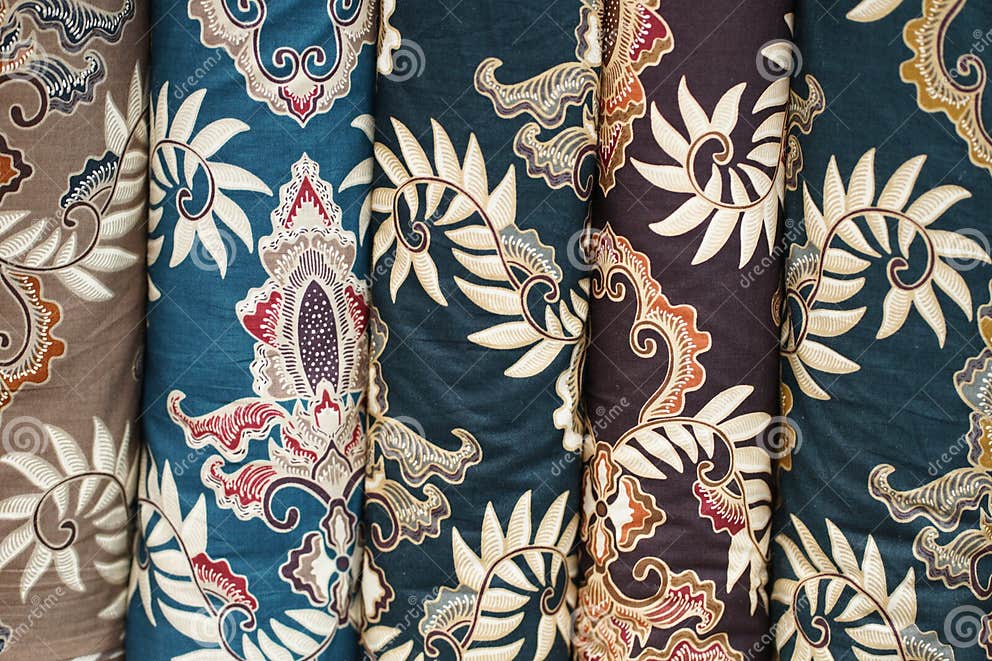 Several Models of Batik Cloth. Stock Photo - Image of furniture ...