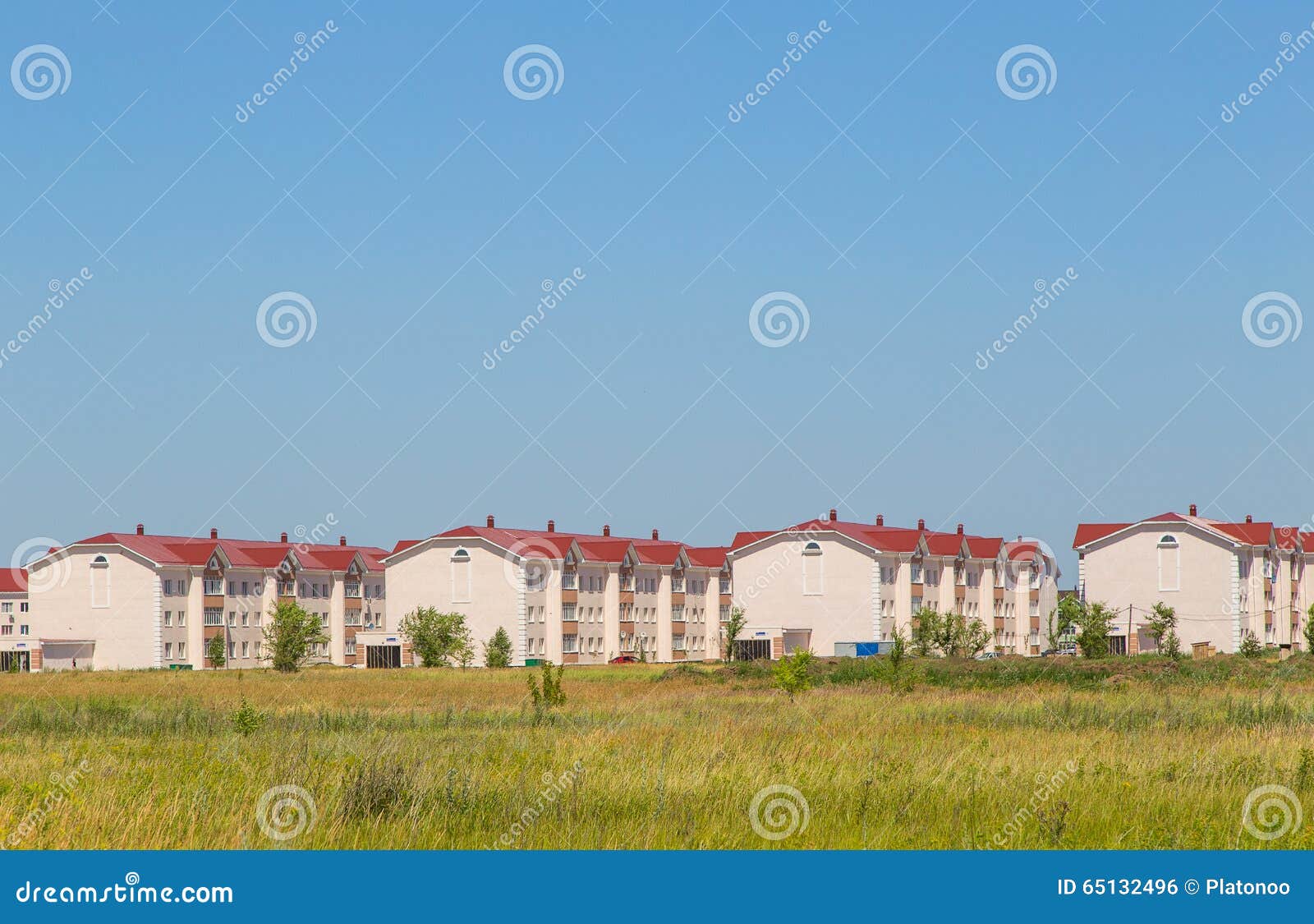 Several New Low-rise Homes. Stock Photo - Image of framework, estate ...