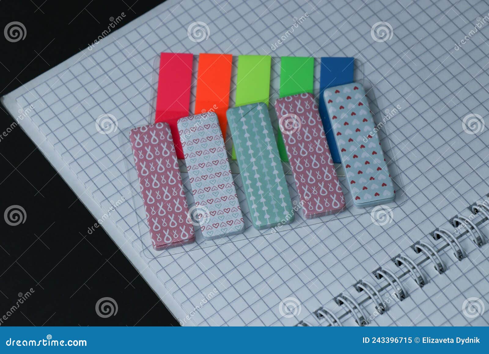 Several Notebooks, Pencils, Stickers, Bookmarks, Tablet, String ...