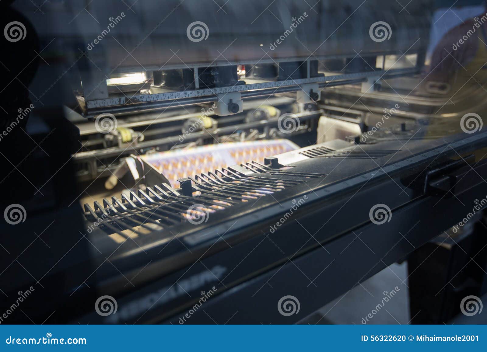 Detail of a Modern Industrial Printing Machine Stock Photo - Image of ...