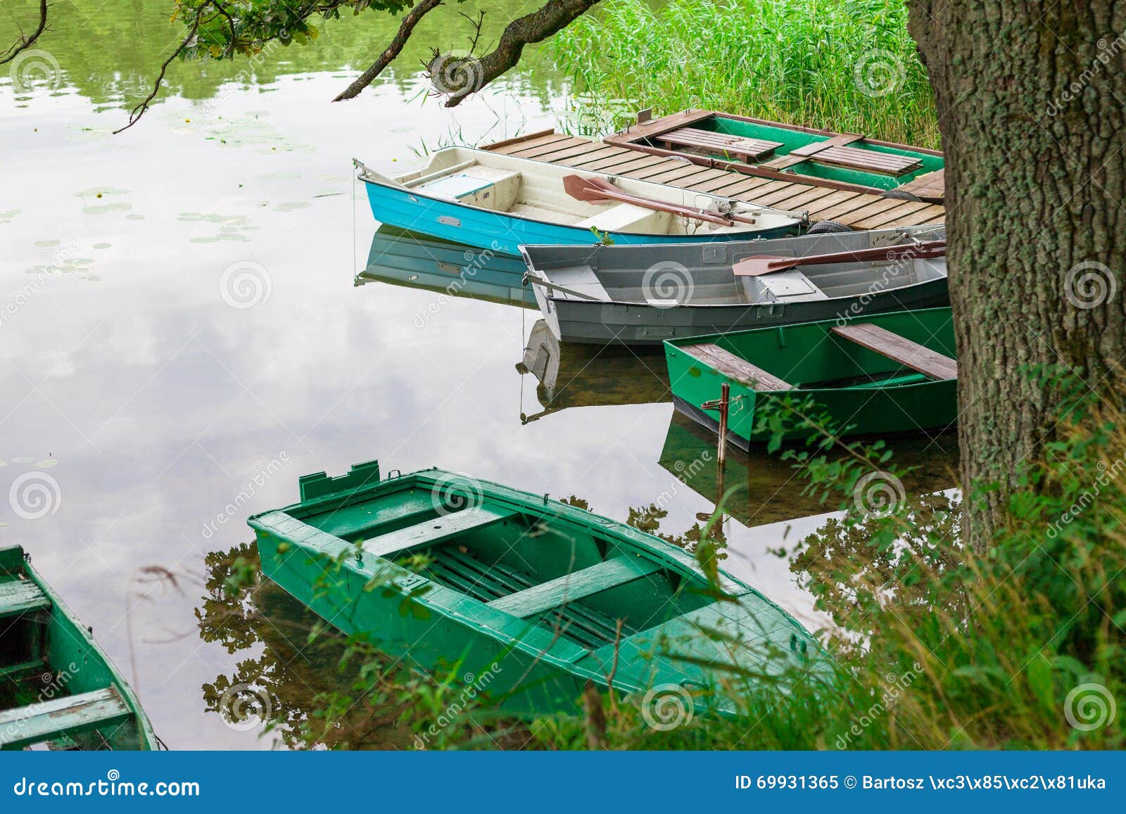 Several old rowing boats stock image. Image of beauty - 69931365
