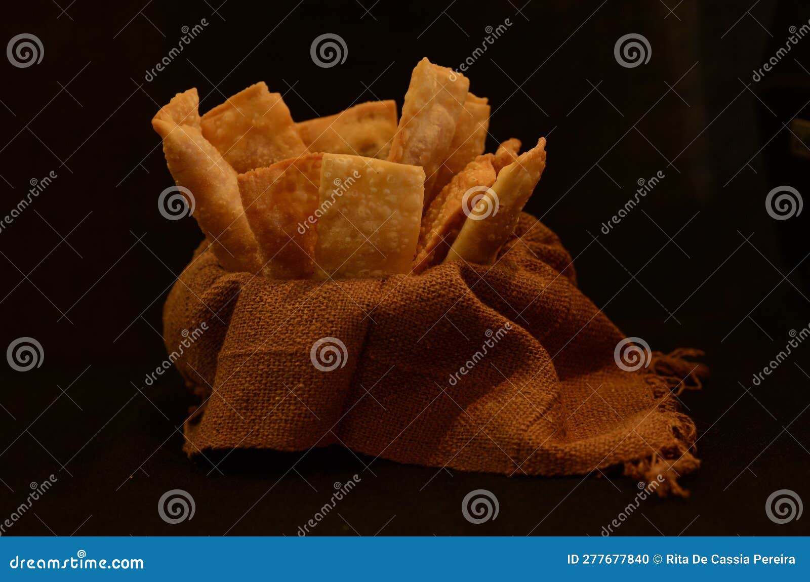 Several Pastries of Different Flavors Placed Upright, Inside a Pot ...