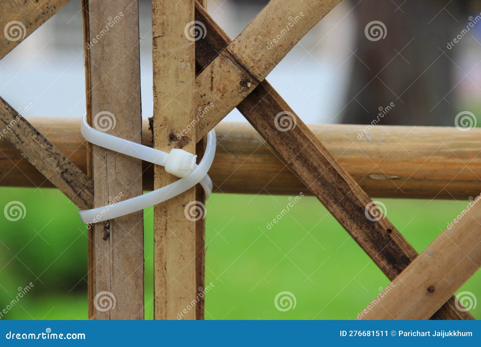 An Old Rag Were Tied To The Electric Wire Stock Photo | CartoonDealer ...