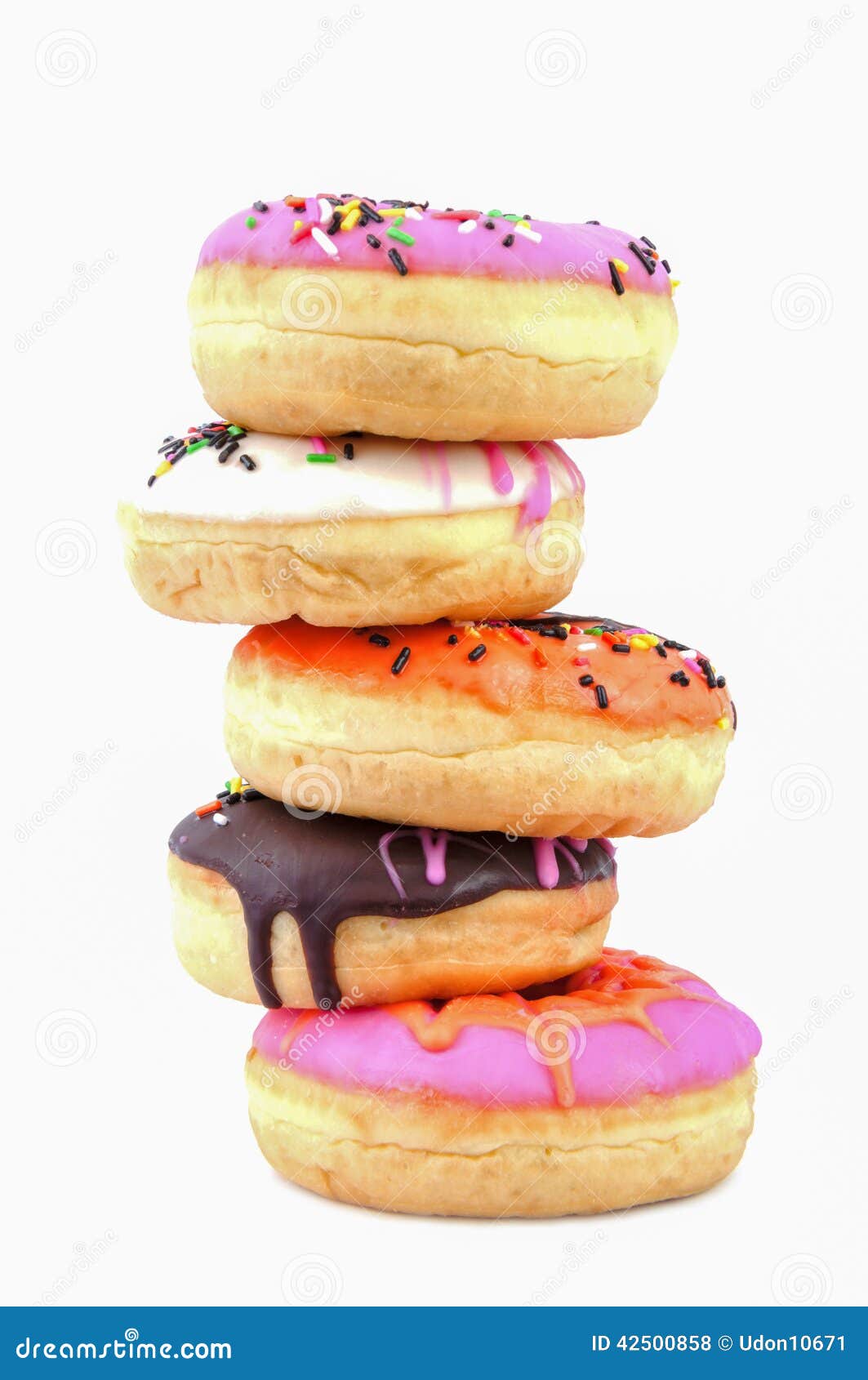 Several pieces donuts stock photo. Image of sprinkles - 42500858