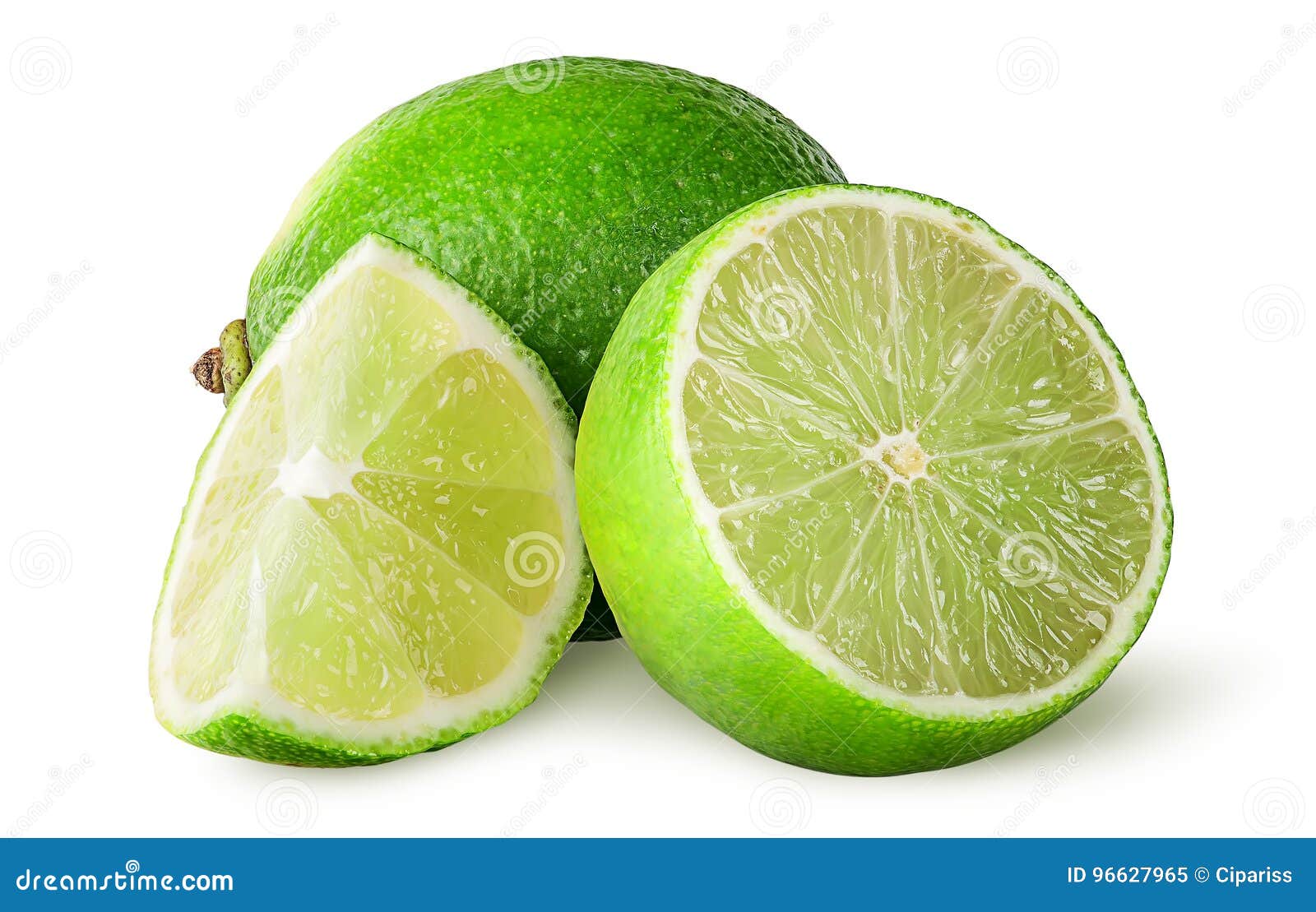 Several pieces of lime stock image. Image of health, freshness - 96627965