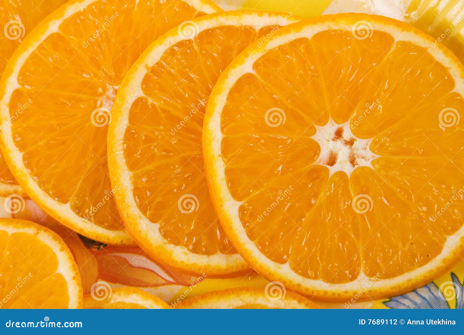 Several pieces of orange stock photo. Image of vitamin - 7689112