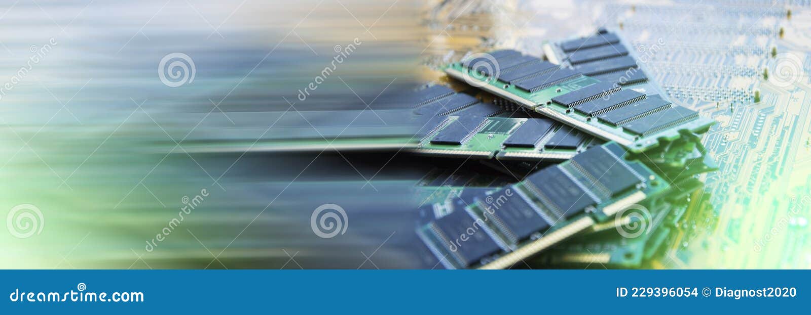 Several Pieces of Strips of Memory Modules. Ddr and Sdram Storage ...