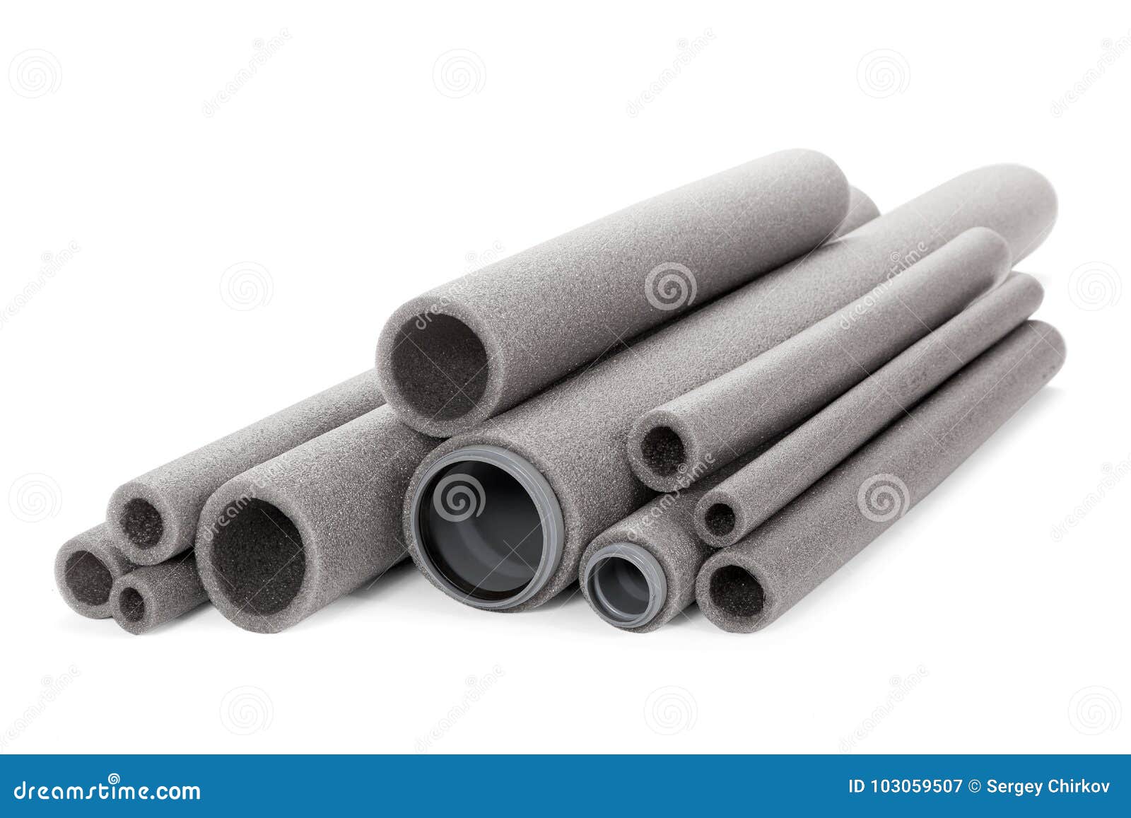 Several Pipes with Isolation Stock Image - Image of background ...