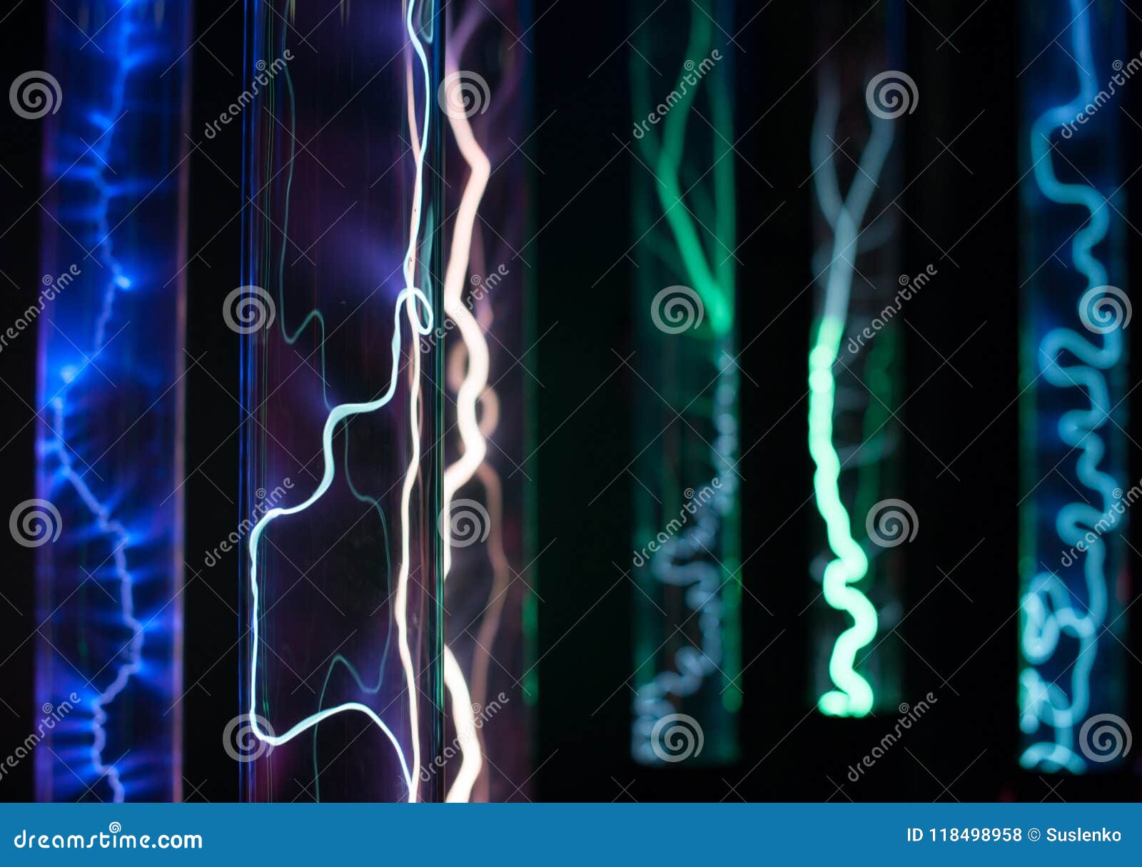 Plenty of Plasma Glass Flasks of Cylinders Filled with Intertidal Gases ...