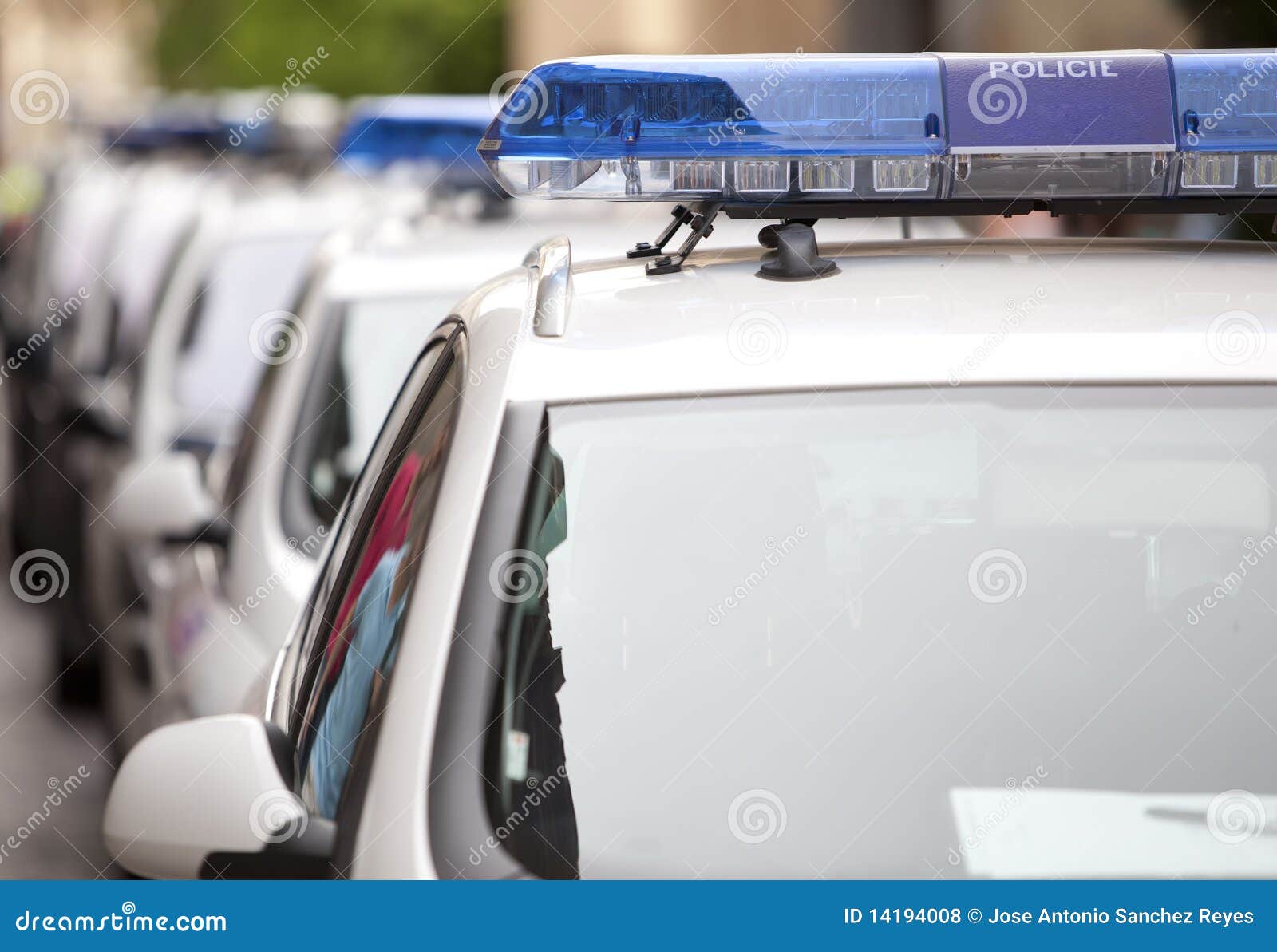 Several police car stock photo. Image of downtown, light - 14194008