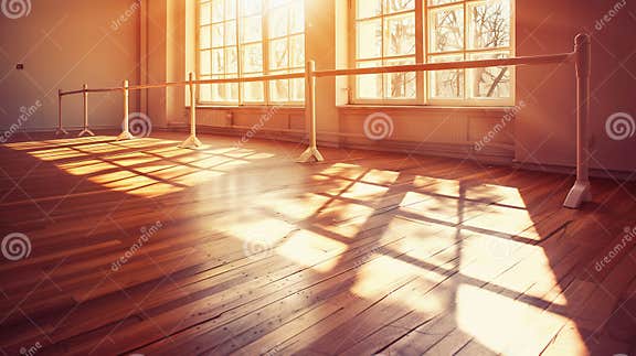 Several Professional Barres for Practicing Ballet Positions and ...