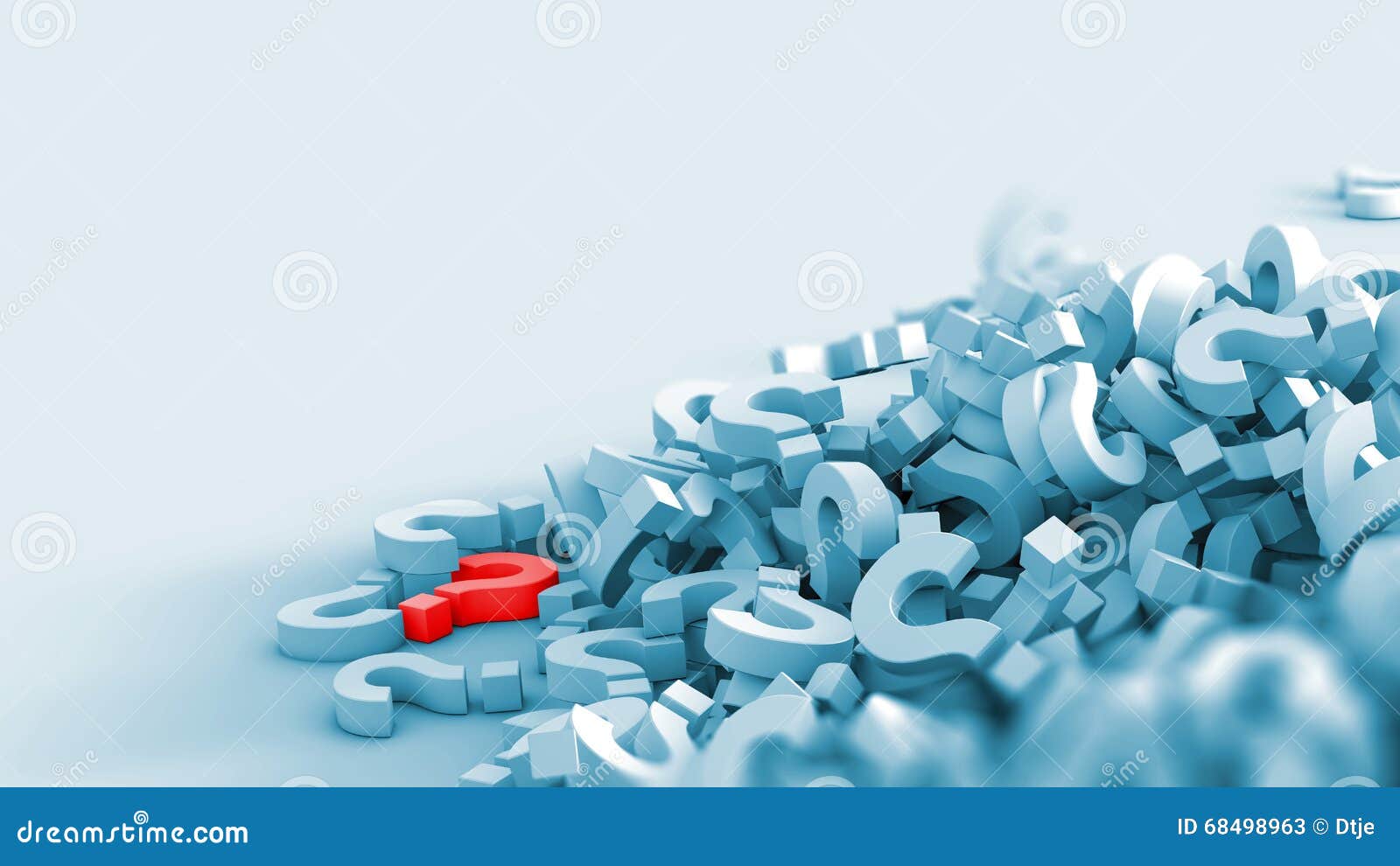 Several Question Marks Fall and Pile Up Stock Illustration ...