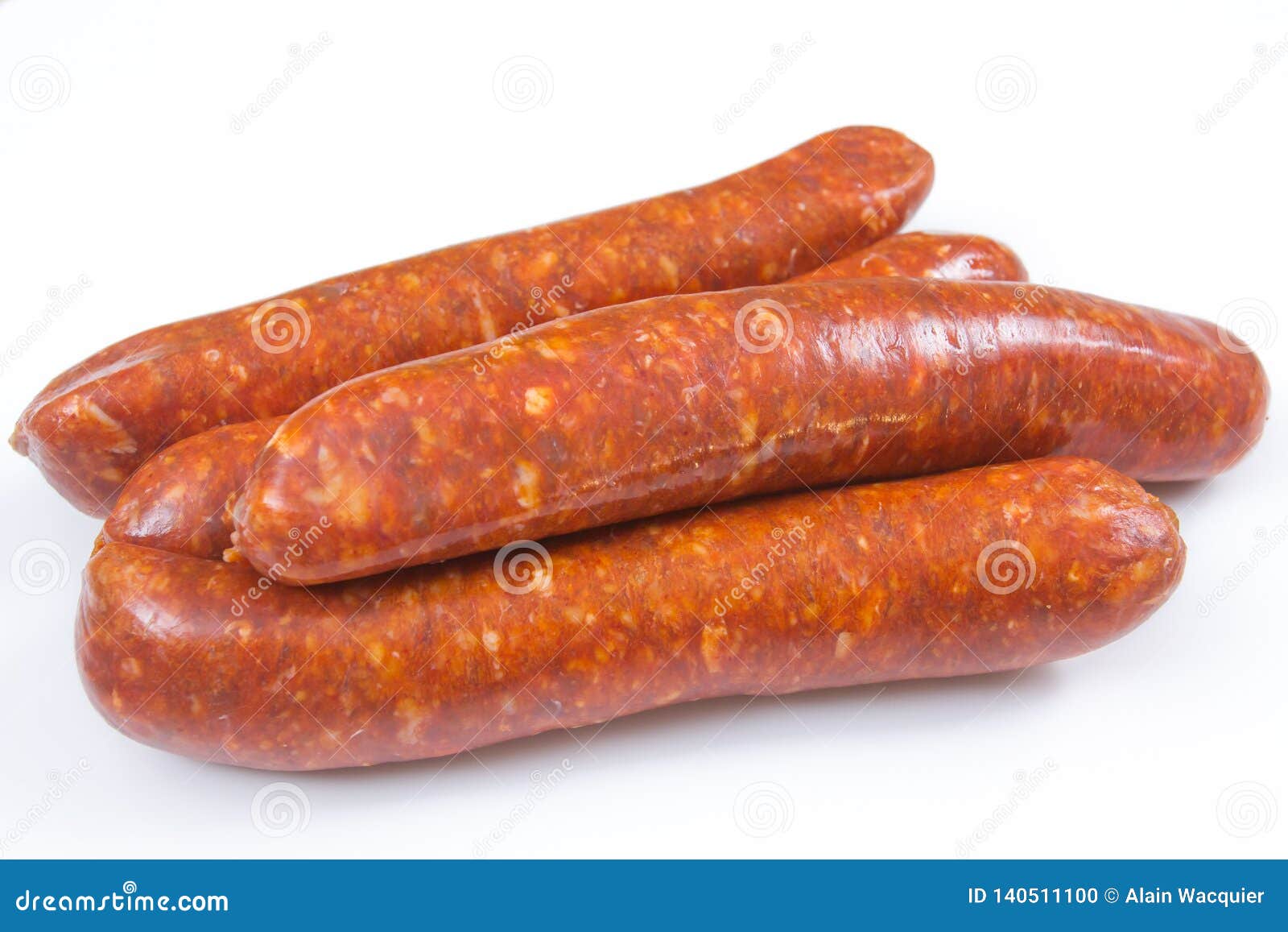 Merguez on a White Background Stock Photo - Image of background ...