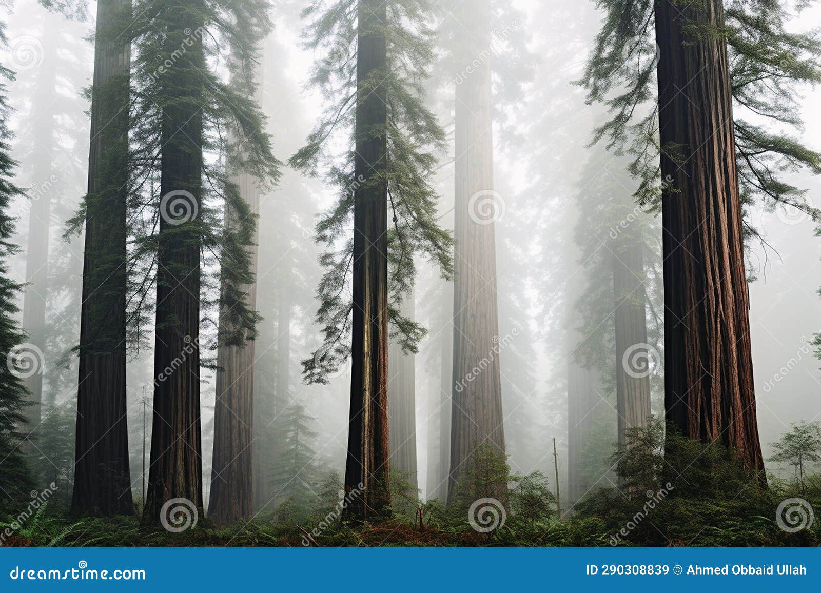 Mysterious Sequoia Forests Home To Hidden Giants Stock Photo ...
