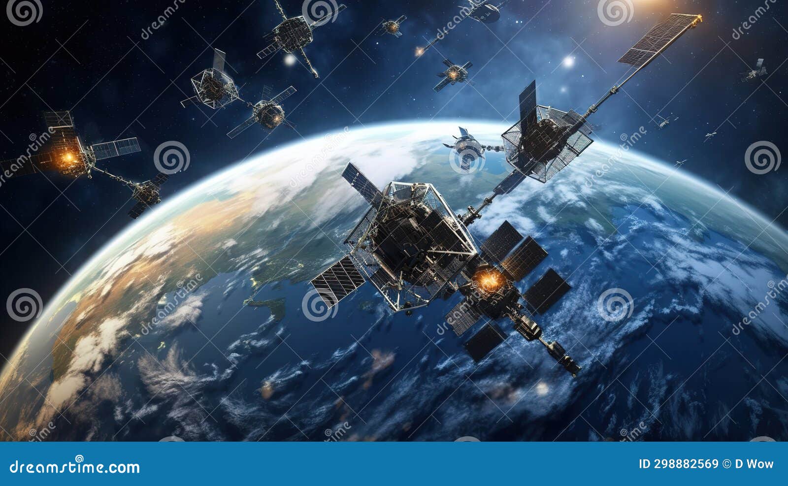 Several Satellites are Located Around the Planet Earth for Observation ...