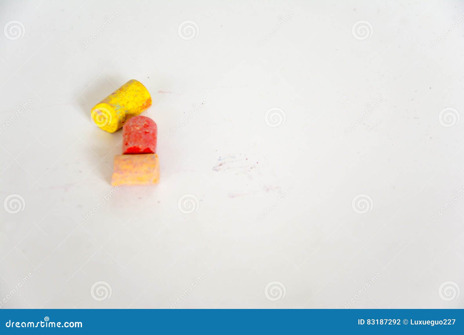 Several Sections of Chalk Head Stock Photo - Image of tools, easy: 83187292