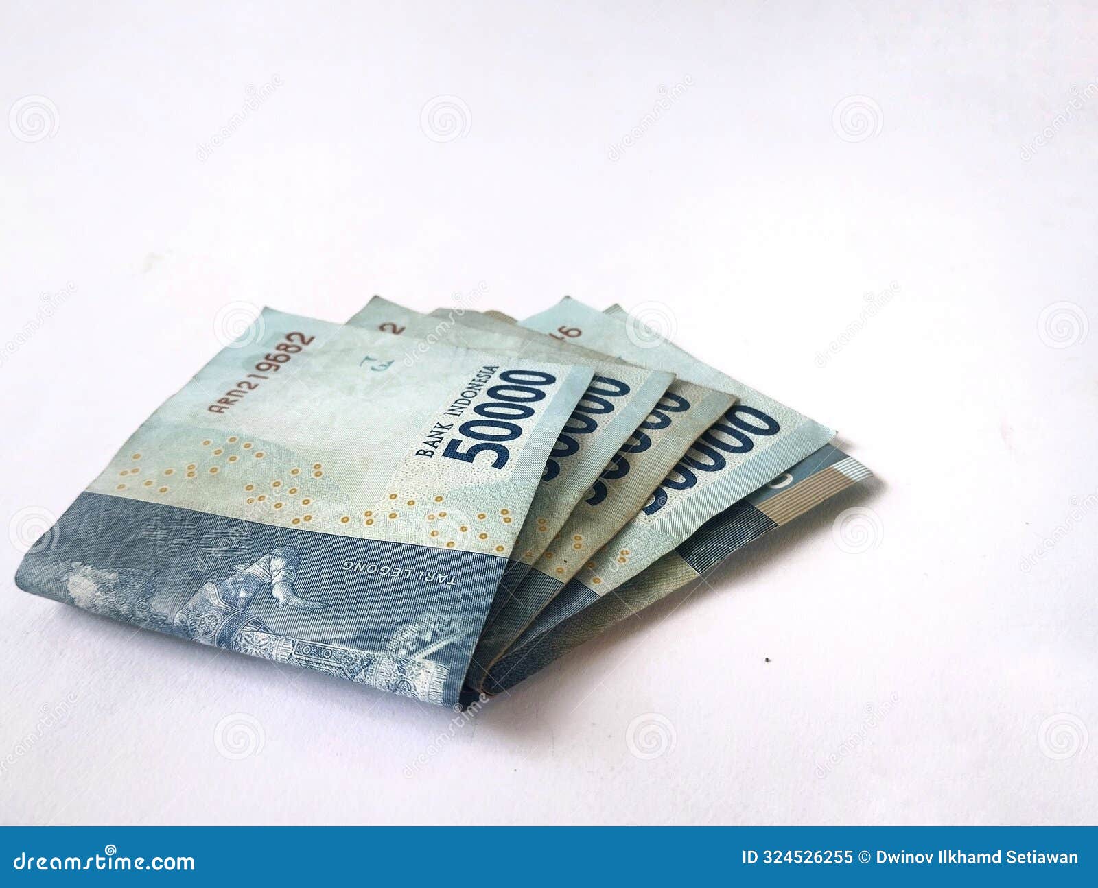 Several Sheets of 50,000 Thousand Rupiah Currency Stock Image - Image ...