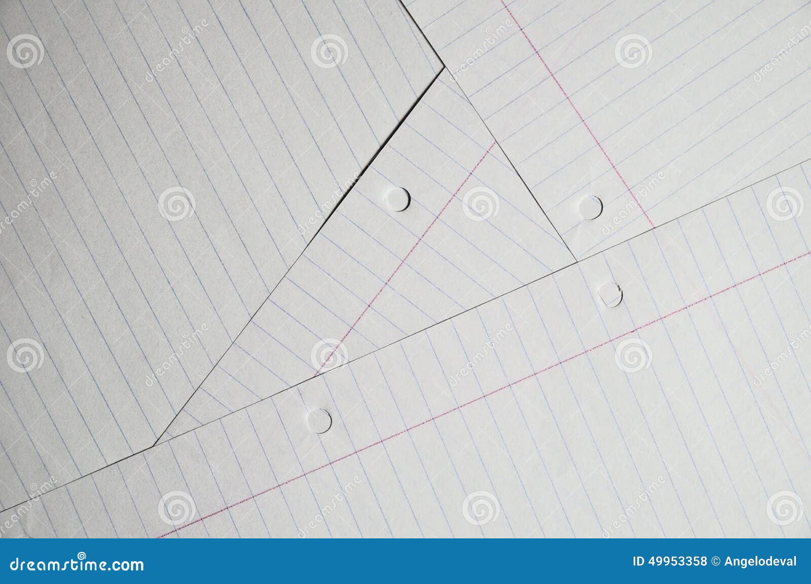 Several Sheets of Writing Paper Stock Photo - Image of close ...