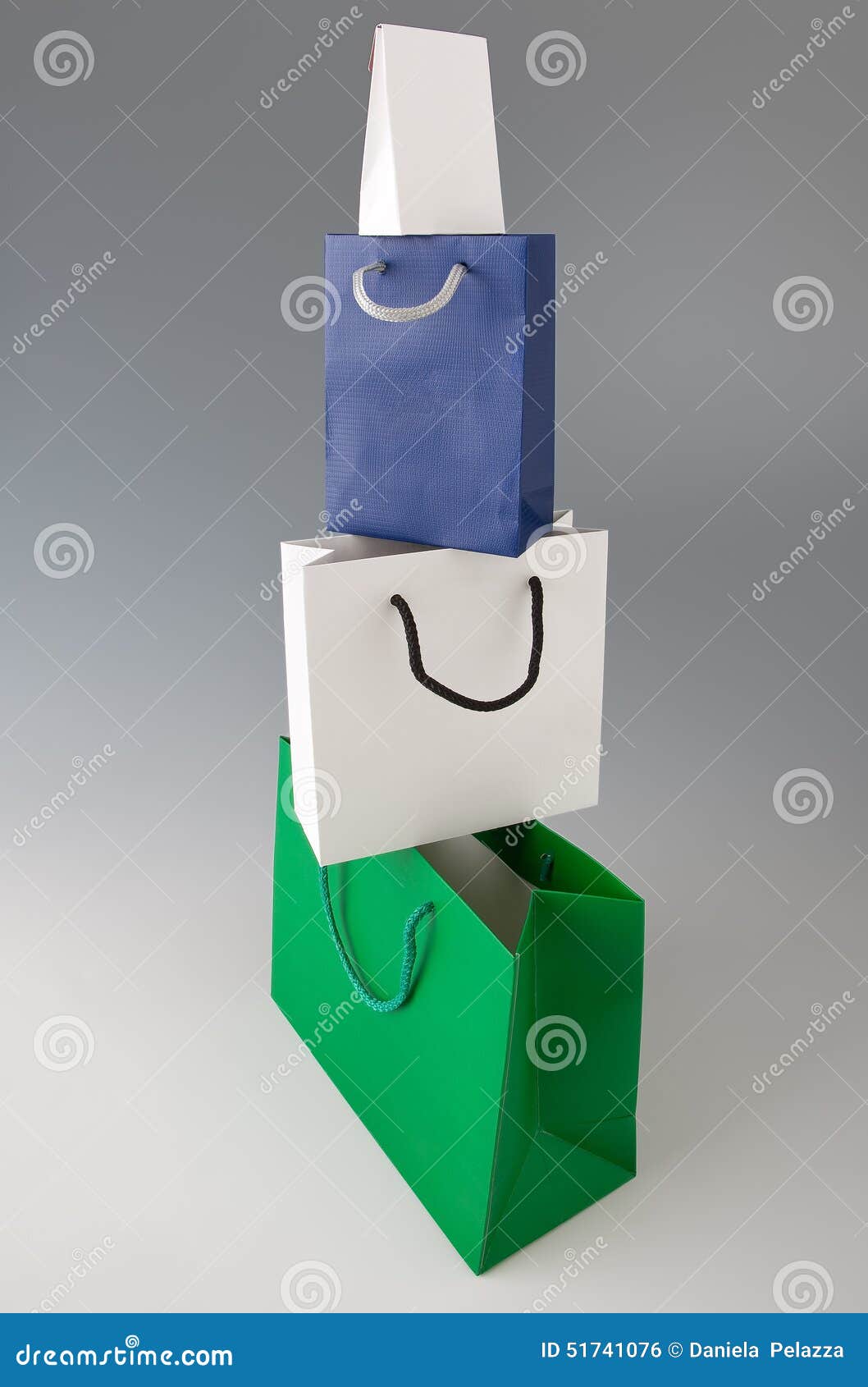 Several Shopping Bags and Packet Stock Photo - Image of handle, gift ...