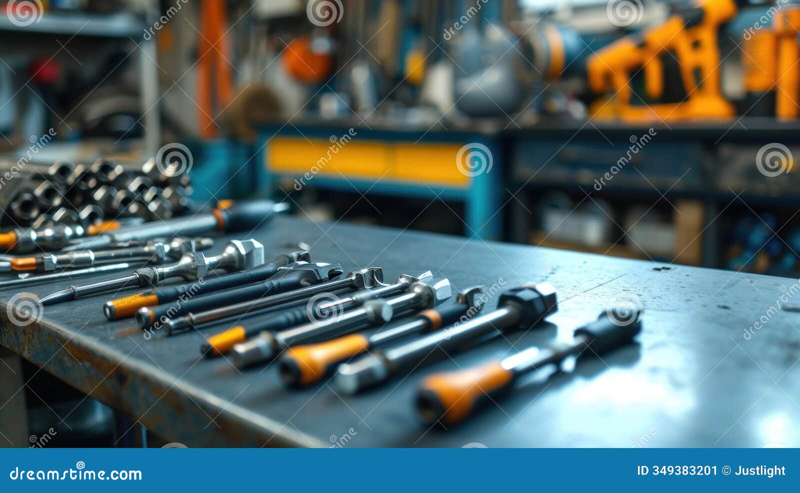 Several Small Specialized Tools are Lined Up on a Table Ready for Use ...