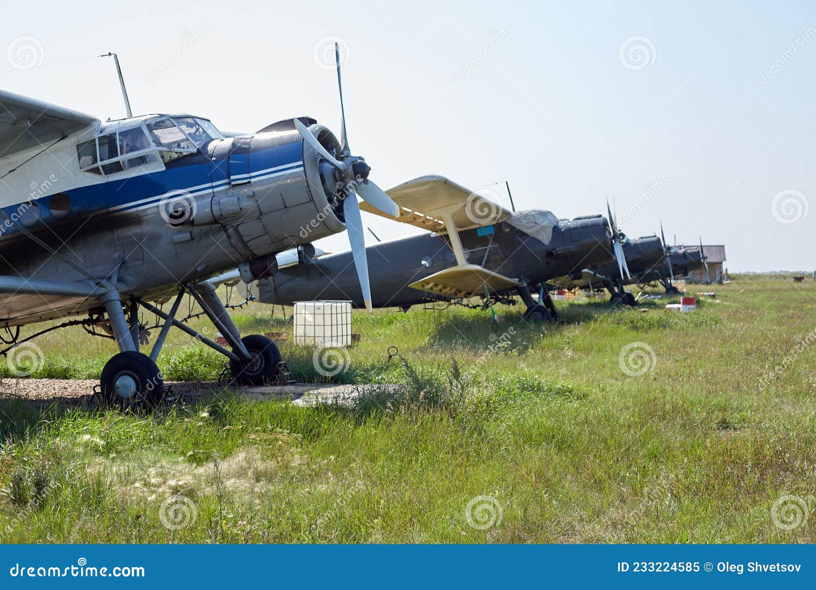 Several Soviet-era Aircraft are in Good Condition in the Airfield Field ...