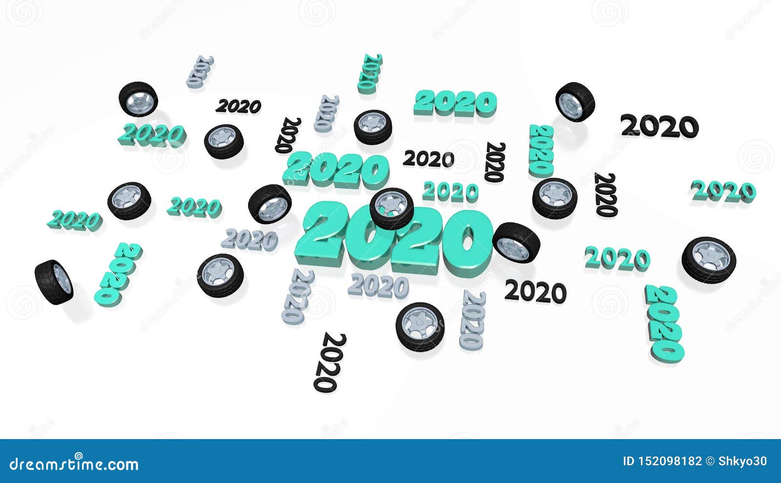 Several Sport Wheel 2020 Designs with Some Wheels Stock Illustration ...
