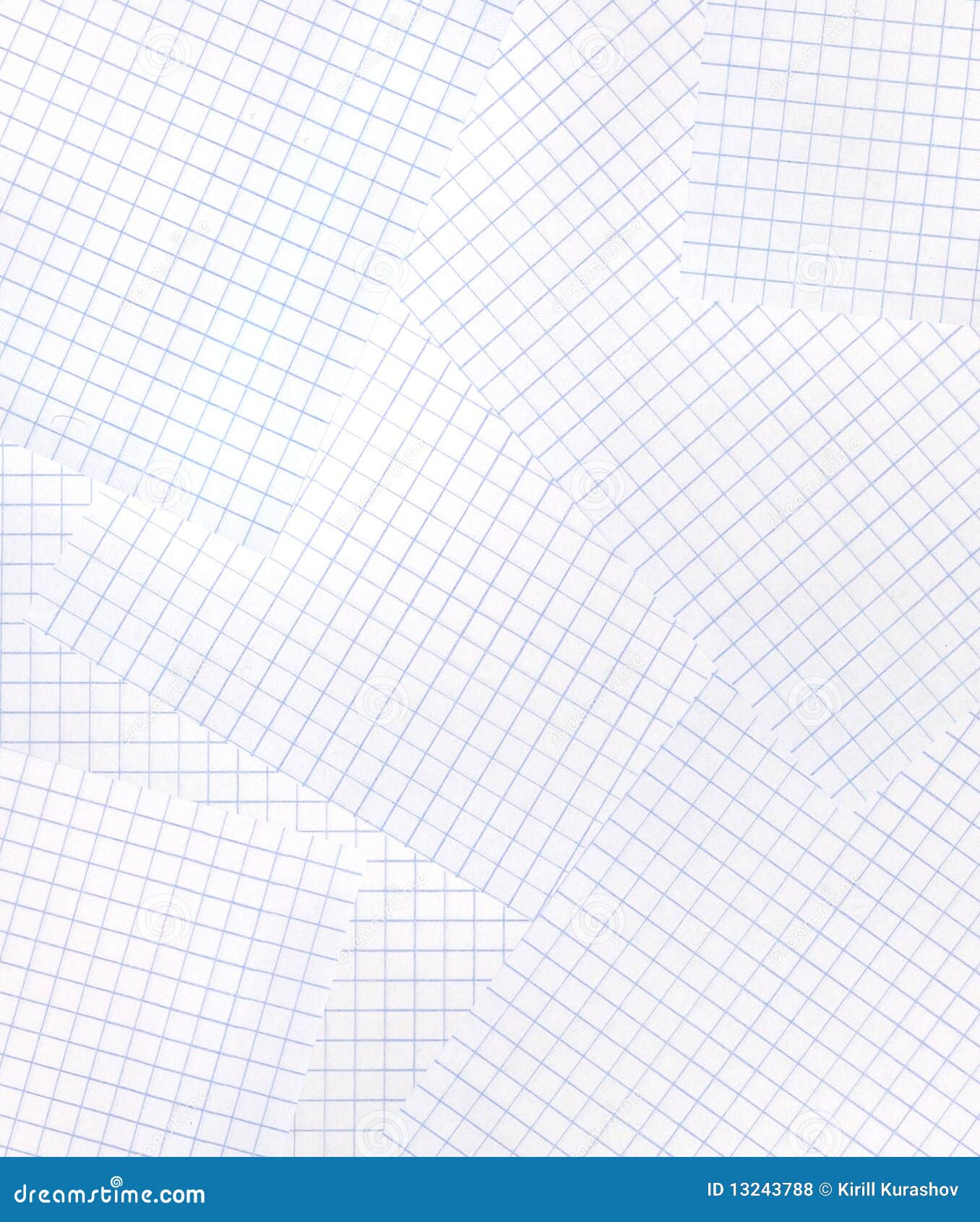 Several Squared Paper Sheets Stock Photo - Image of notebook, education ...