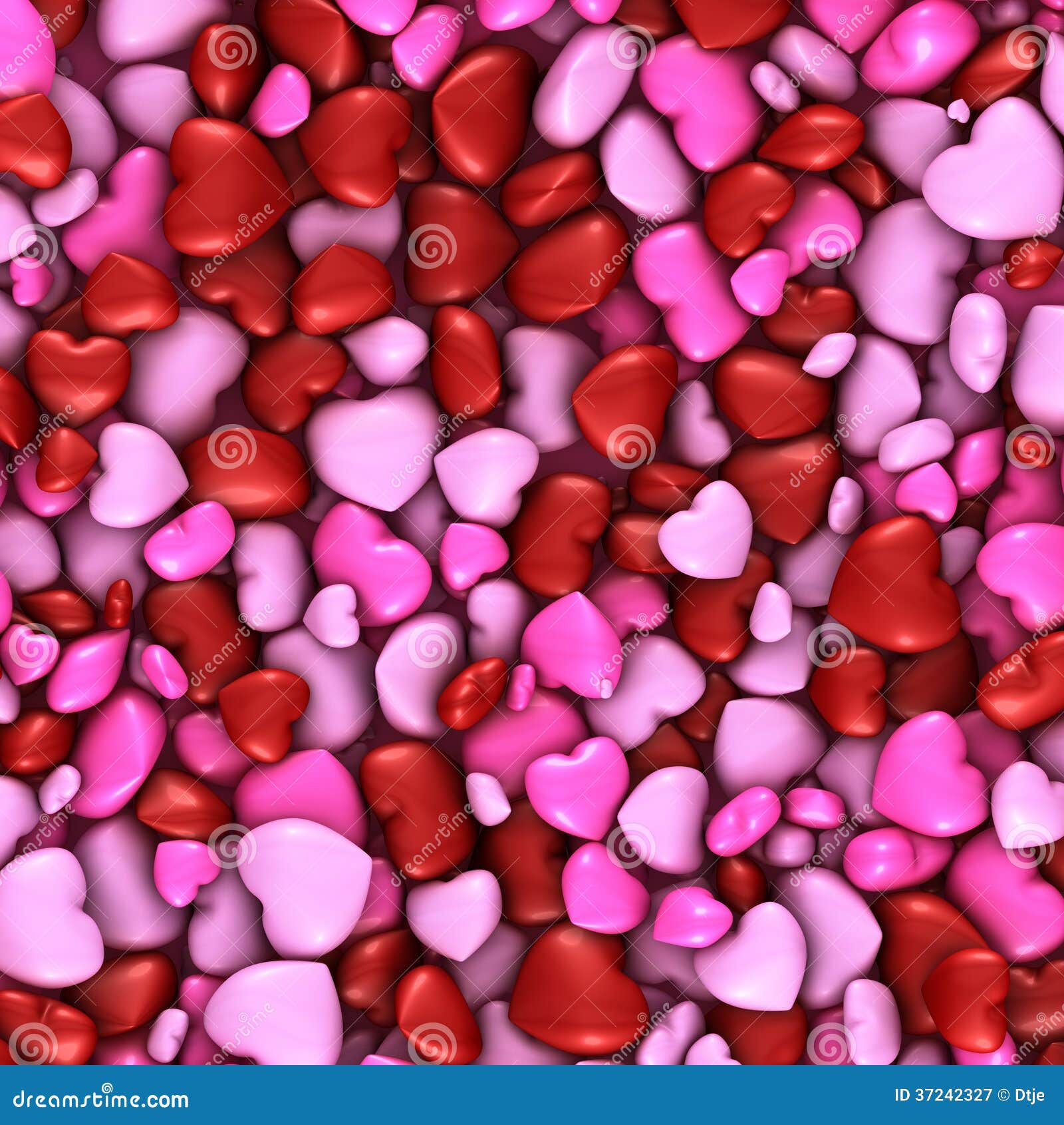 Several Stacked Hearts of All Colors Background Stock Illustration ...