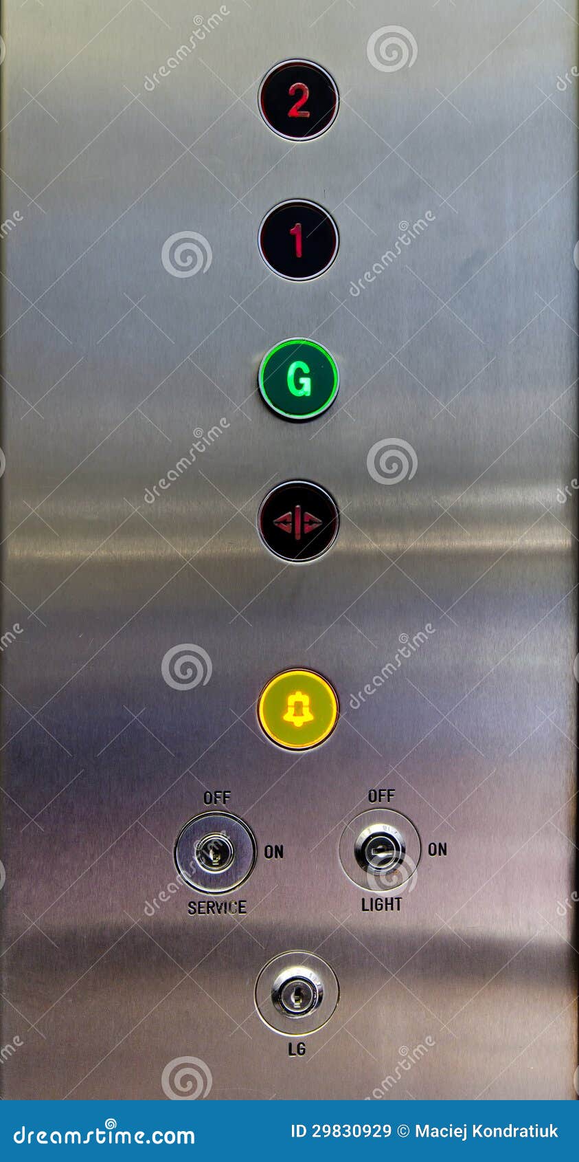 Elevator buttons stock image. Image of level, entrance - 29830929