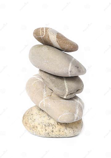 Several stones isolated stock image. Image of harmony - 14240895